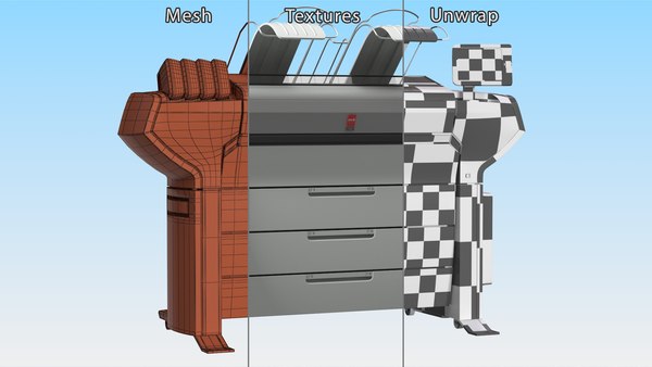 modelo 3d Trazador ColorWave 700 - TurboSquid 2136240