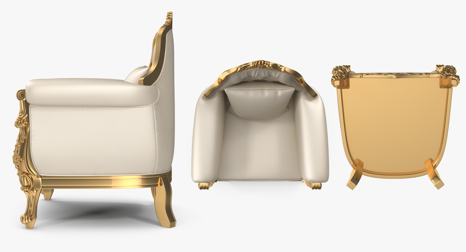 Small Throne Chair 3D Model - TurboSquid 1348203