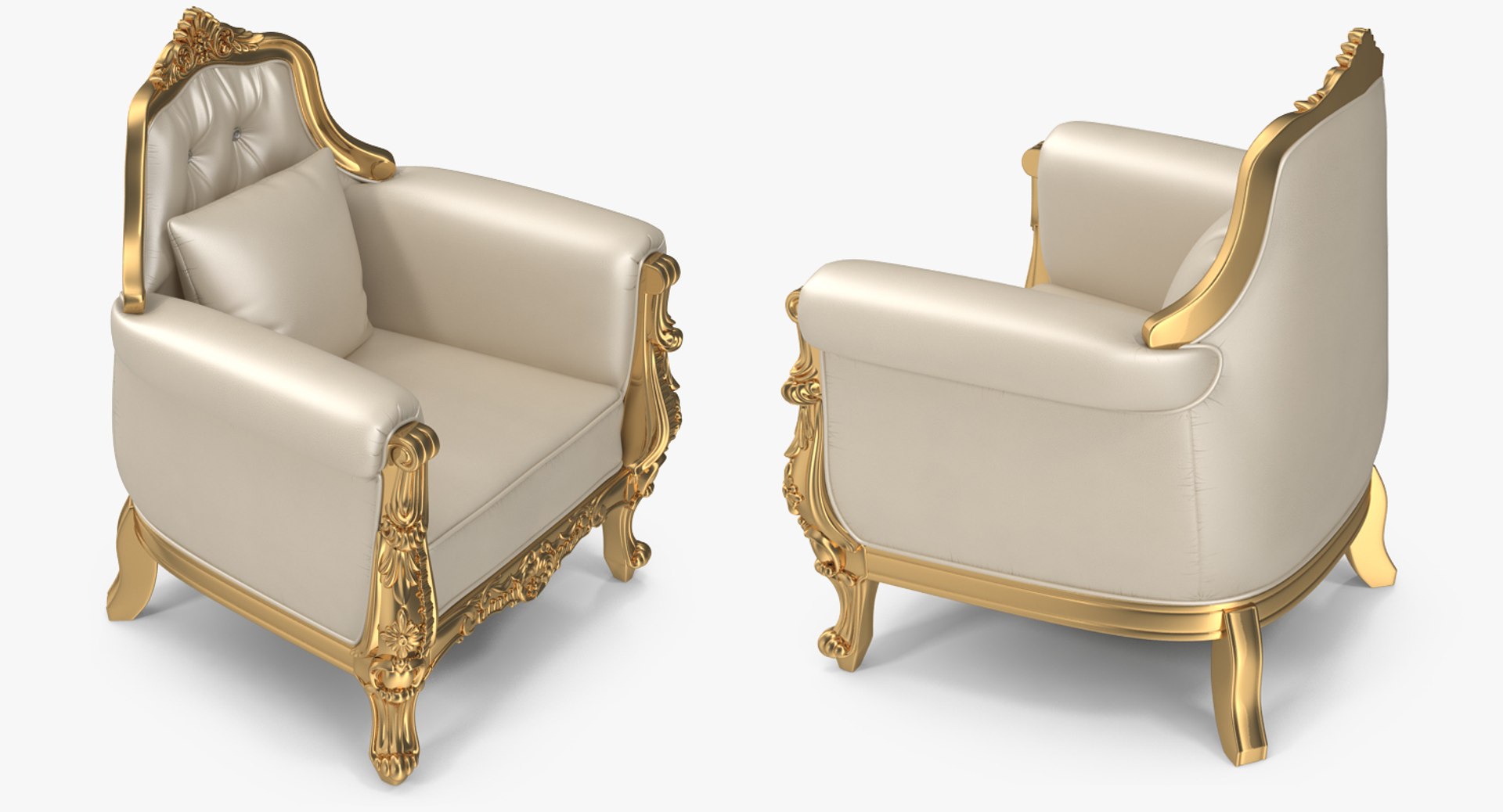 Small Throne Chair 3D Model - TurboSquid 1348203