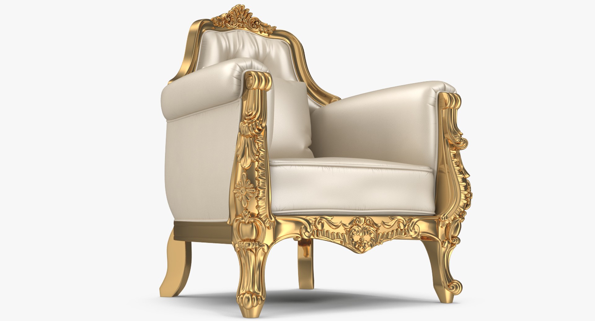 Small Throne Chair 3D Model - TurboSquid 1348203