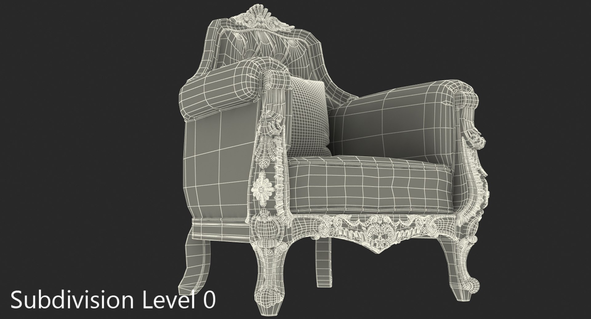Small Throne Chair 3D Model - TurboSquid 1348203