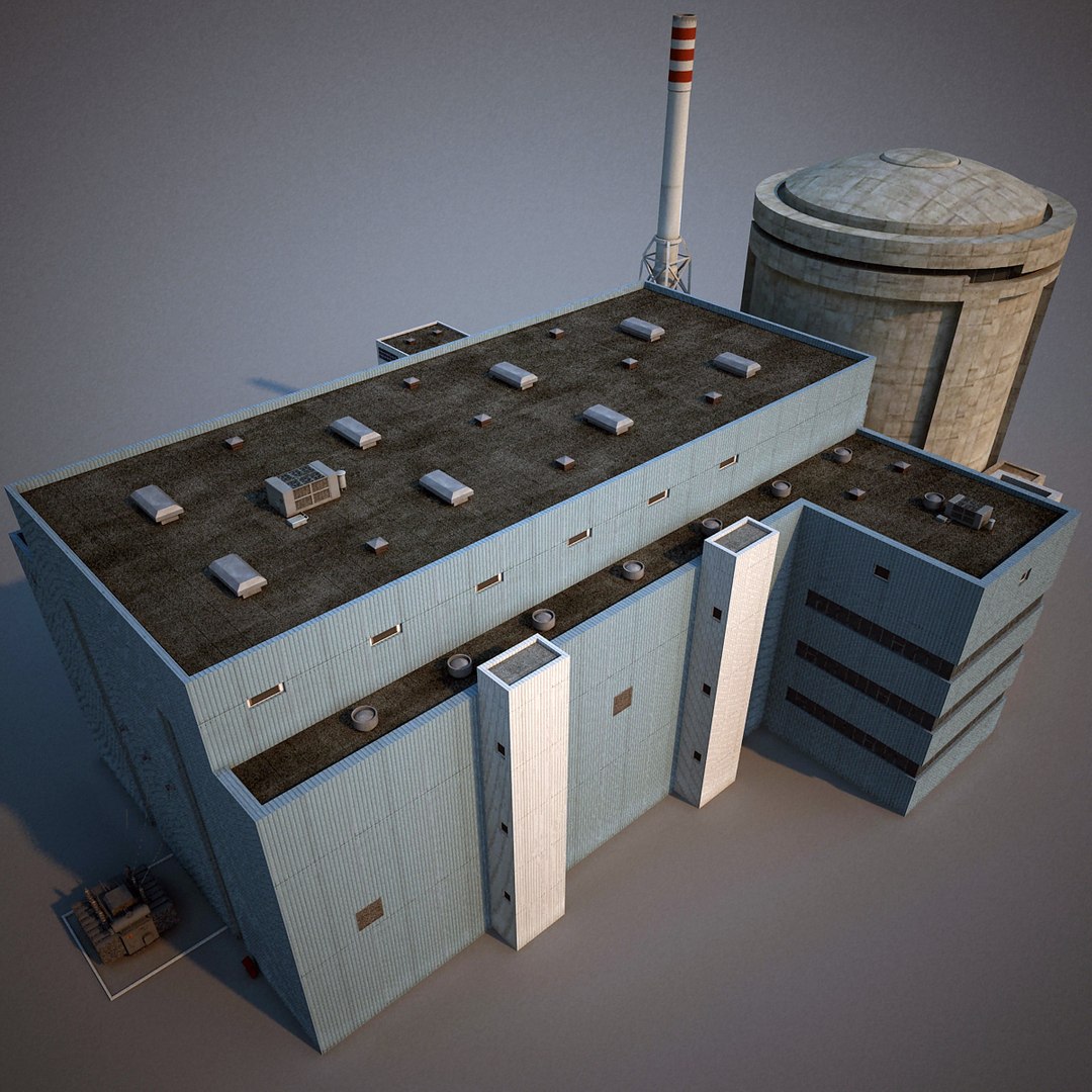 nuclear power plant v4 3d model
