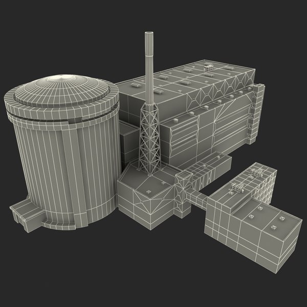 nuclear power plant v4 3d model