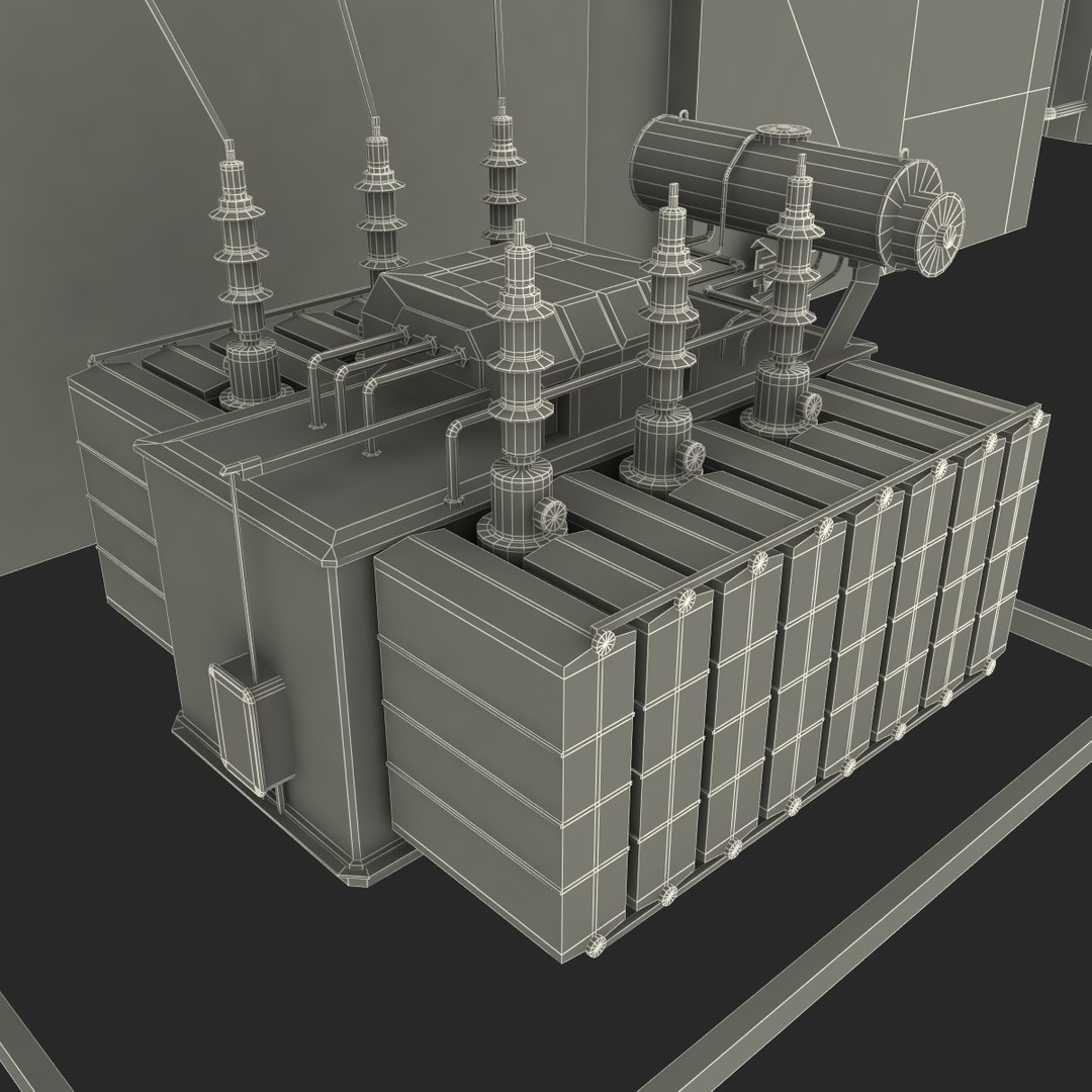 nuclear power plant v4 3d model