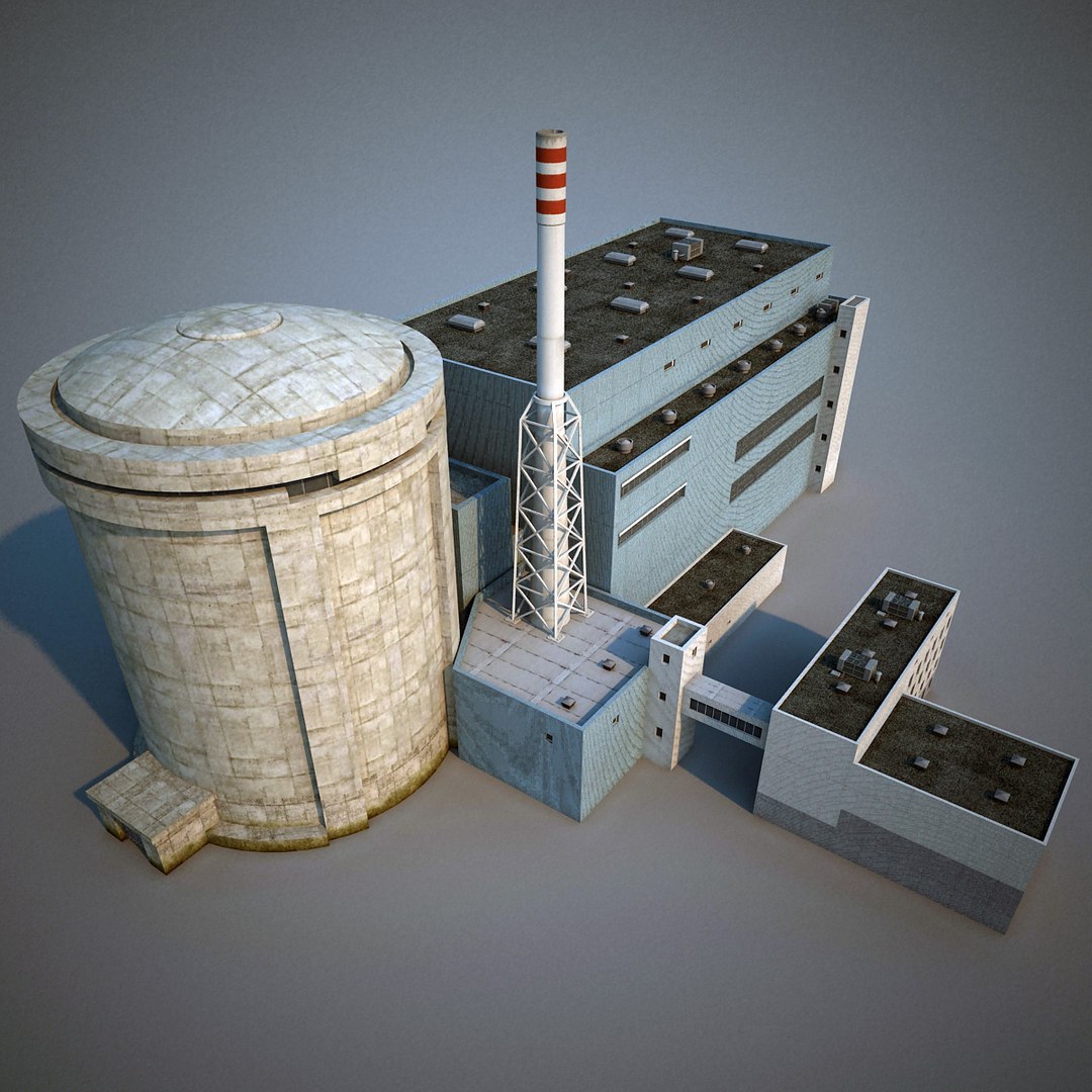 nuclear power plant v4 3d model