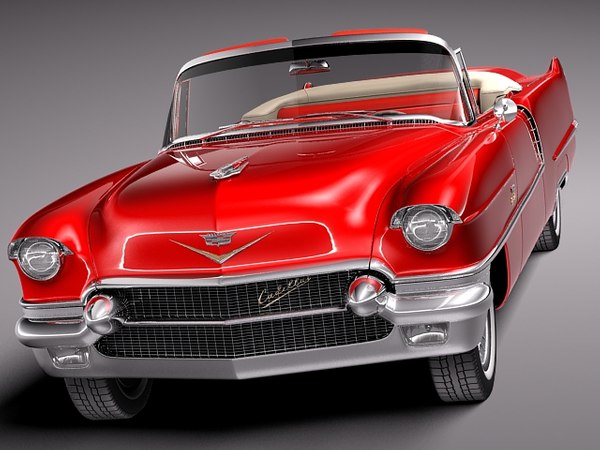 3d v8 luxury convertible cadillac model