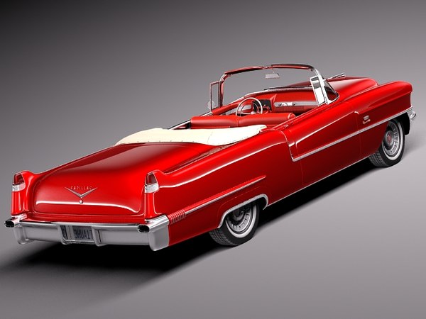 3d v8 luxury convertible cadillac model