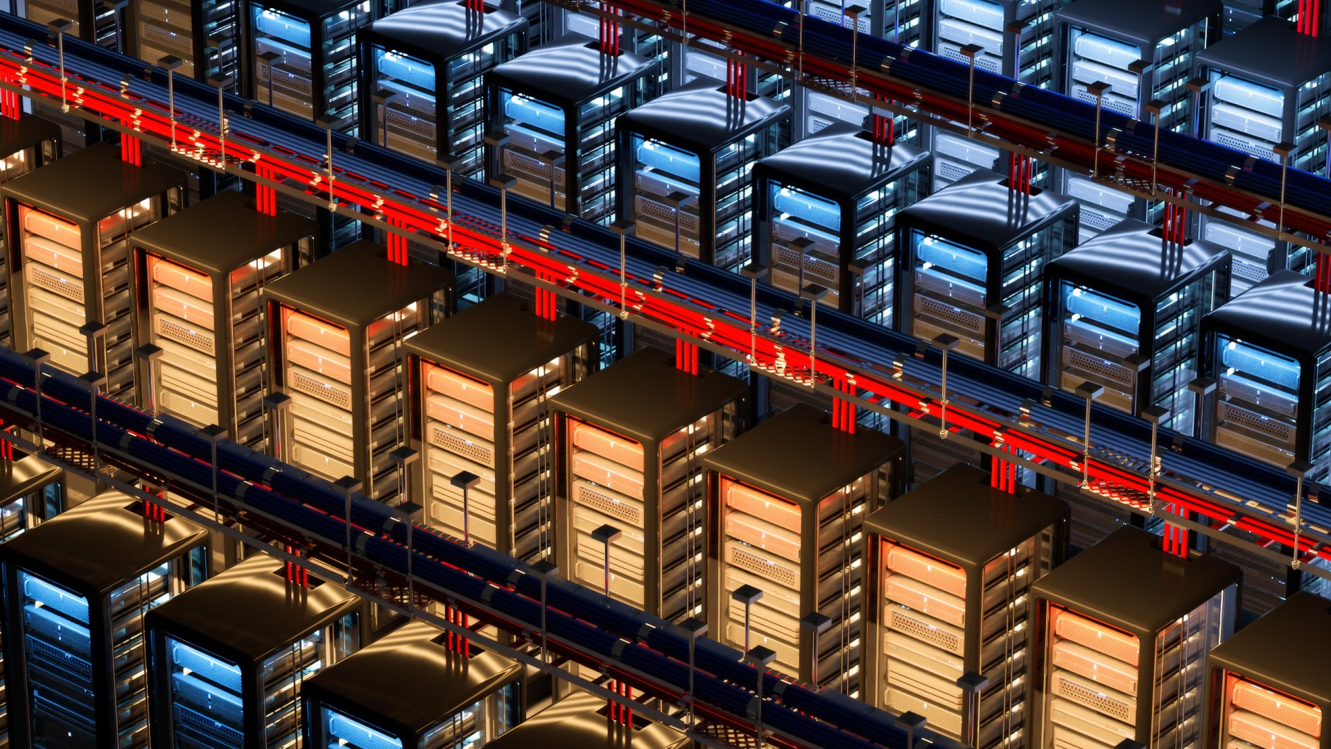 3D Data Center Builder Kit - TurboSquid 2411156