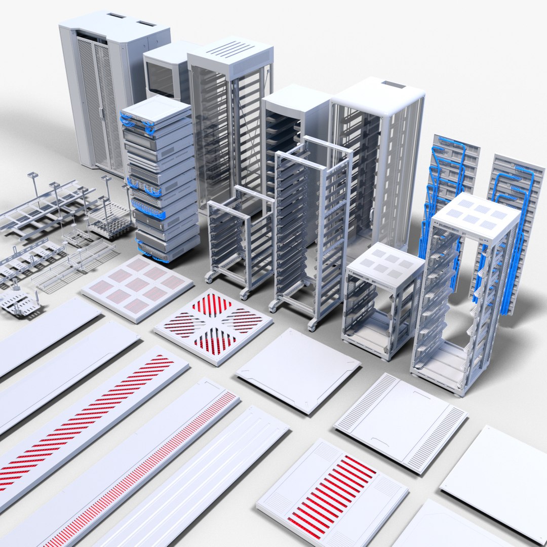 3D Data Center Builder Kit - TurboSquid 2411156