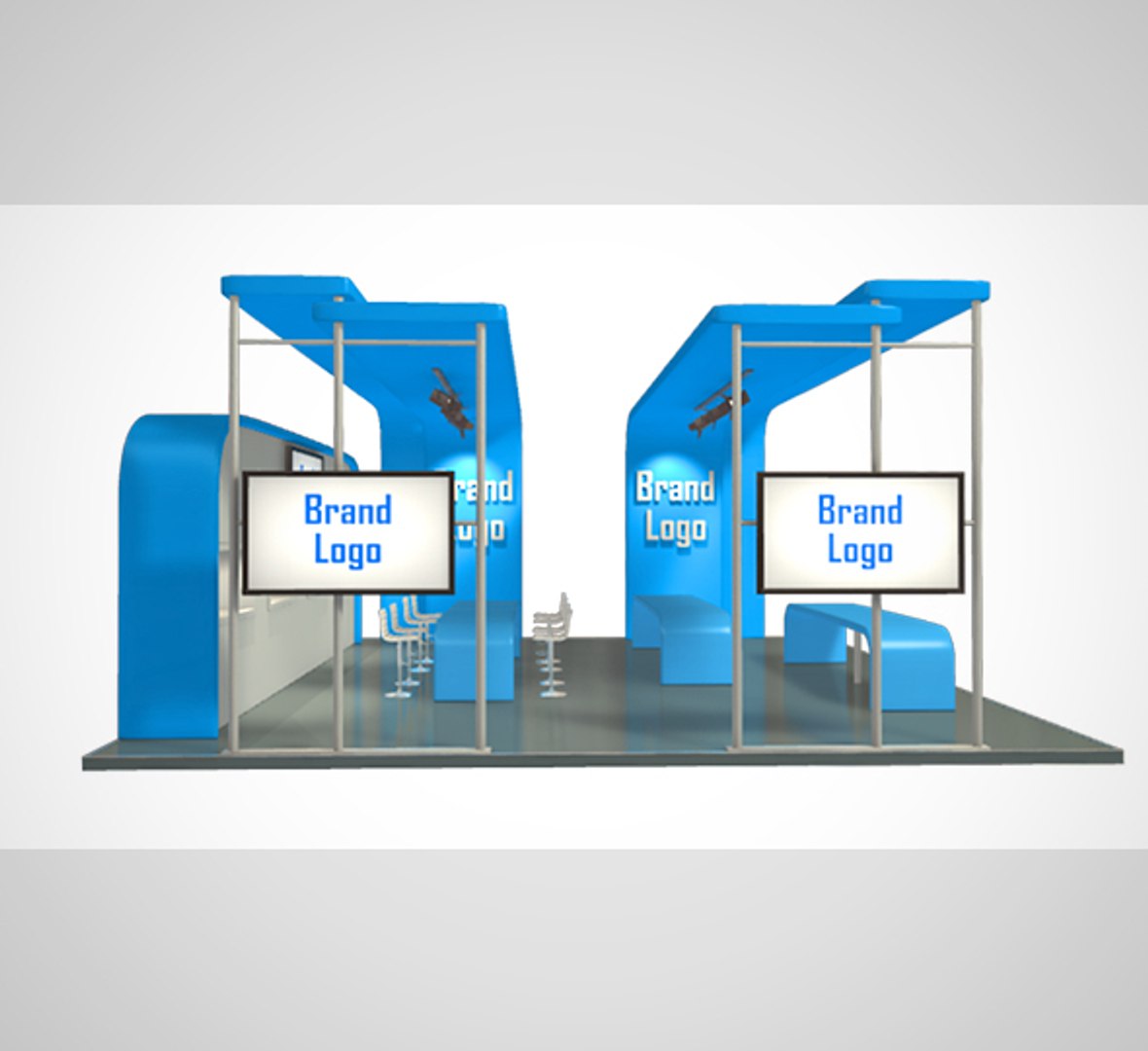Stand design 001 3D model - TurboSquid 1269869