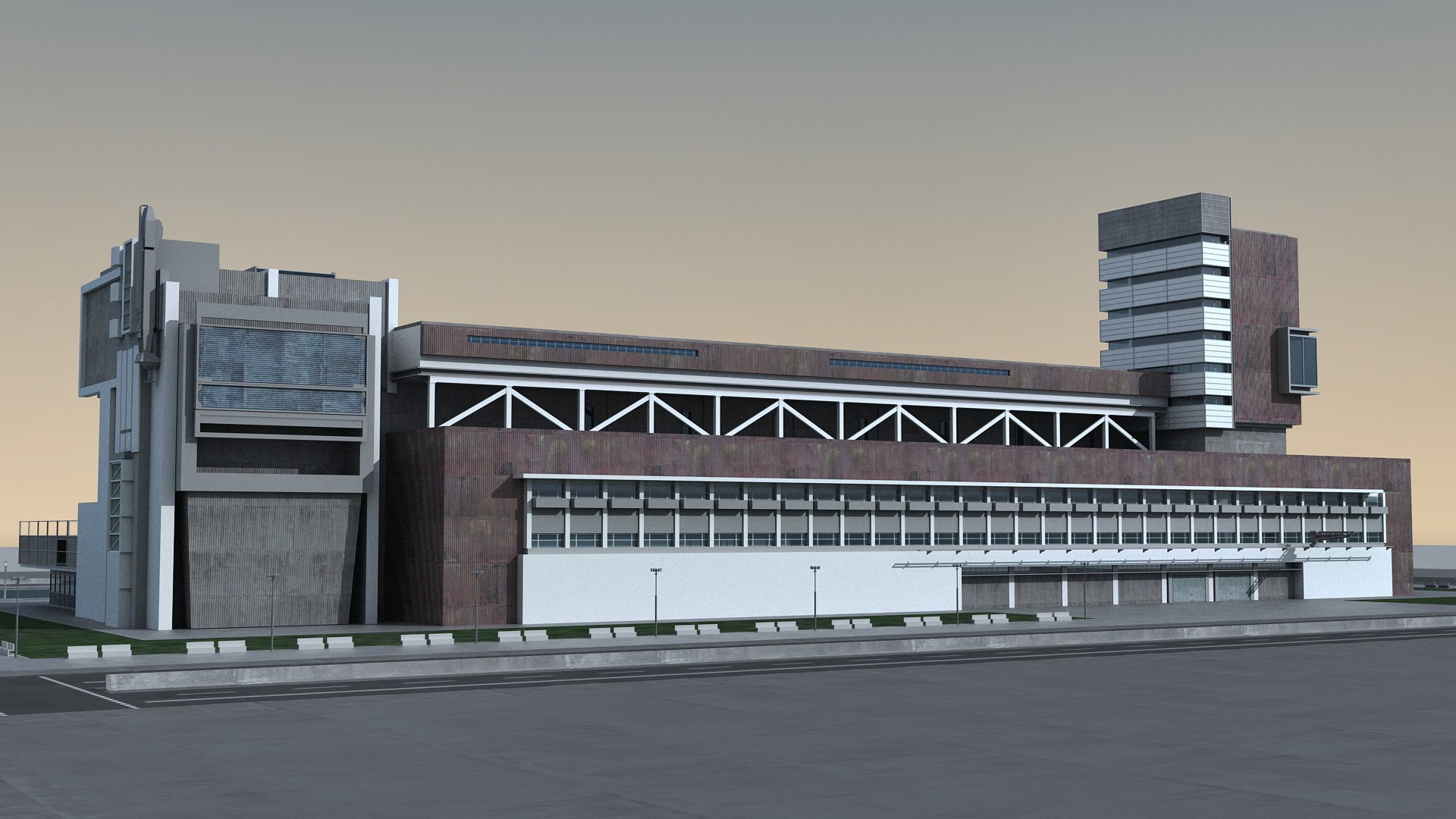 Modern Building 122 Scene 3D - TurboSquid 1720791