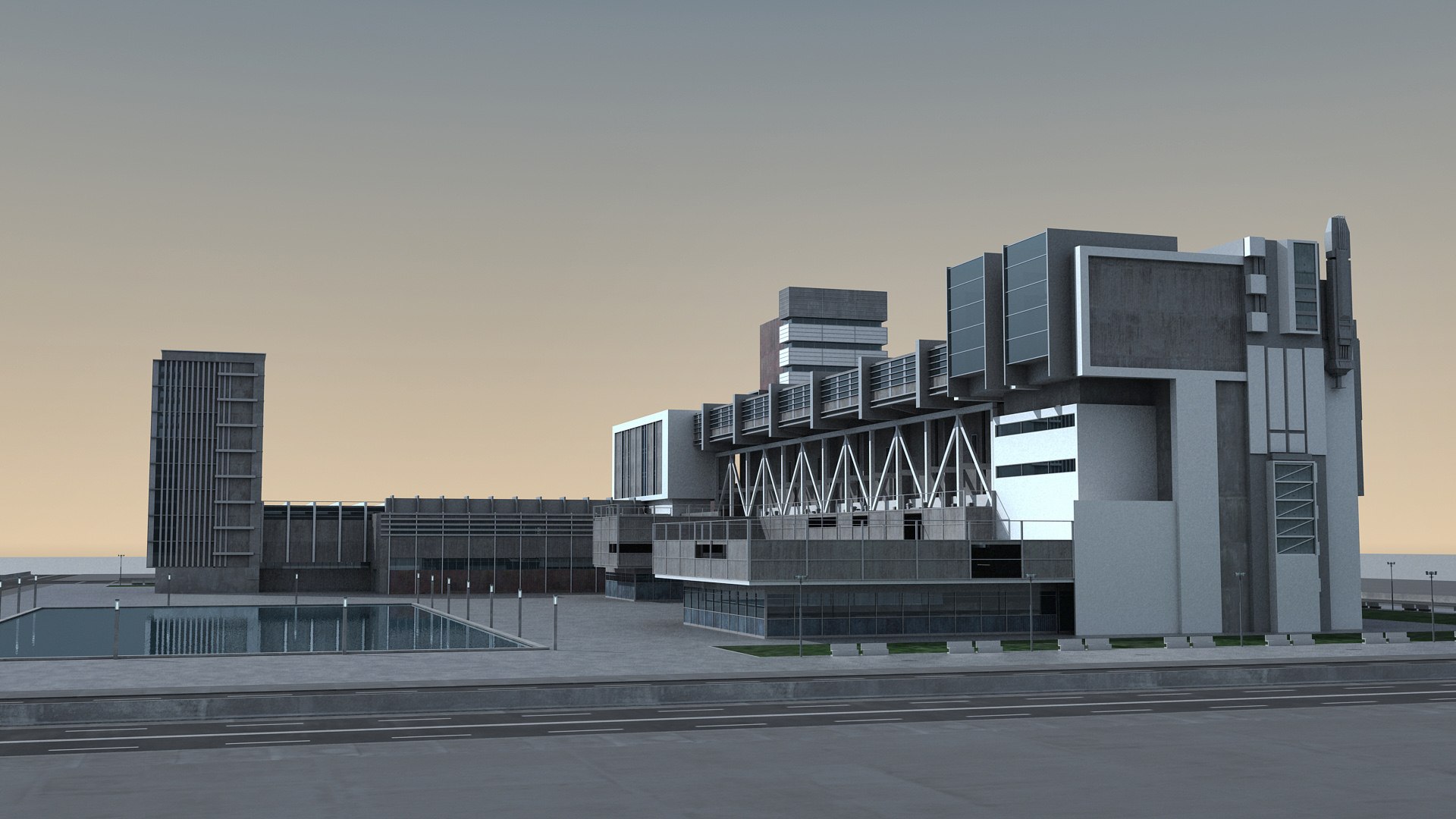 Modern Building 122 Scene 3D - TurboSquid 1720791