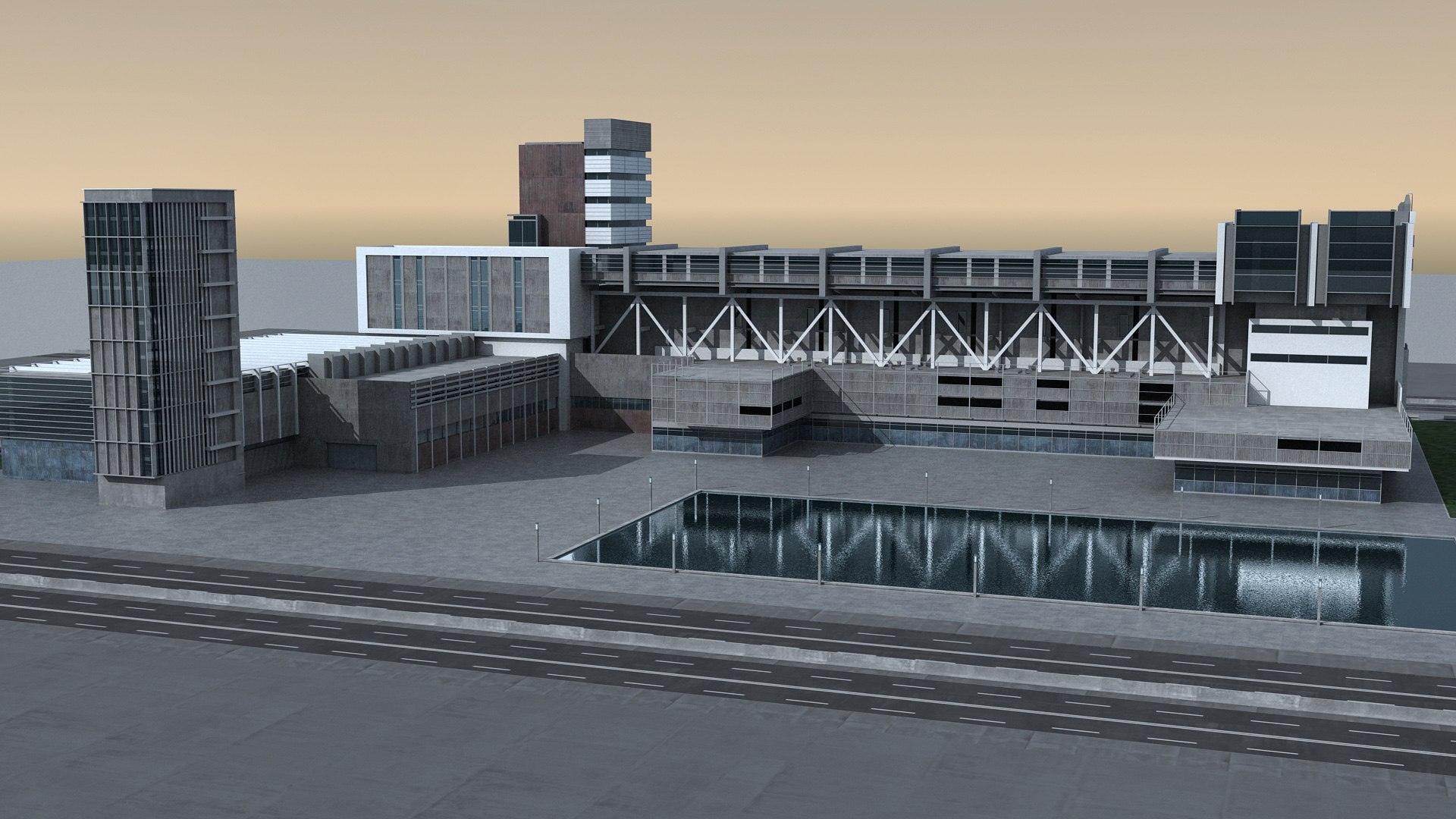 Modern Building 122 Scene 3D - TurboSquid 1720791