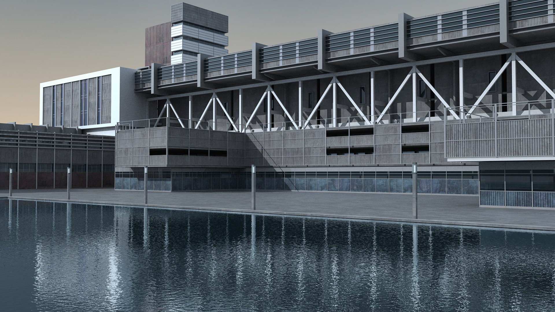 Modern Building 122 Scene 3D - TurboSquid 1720791