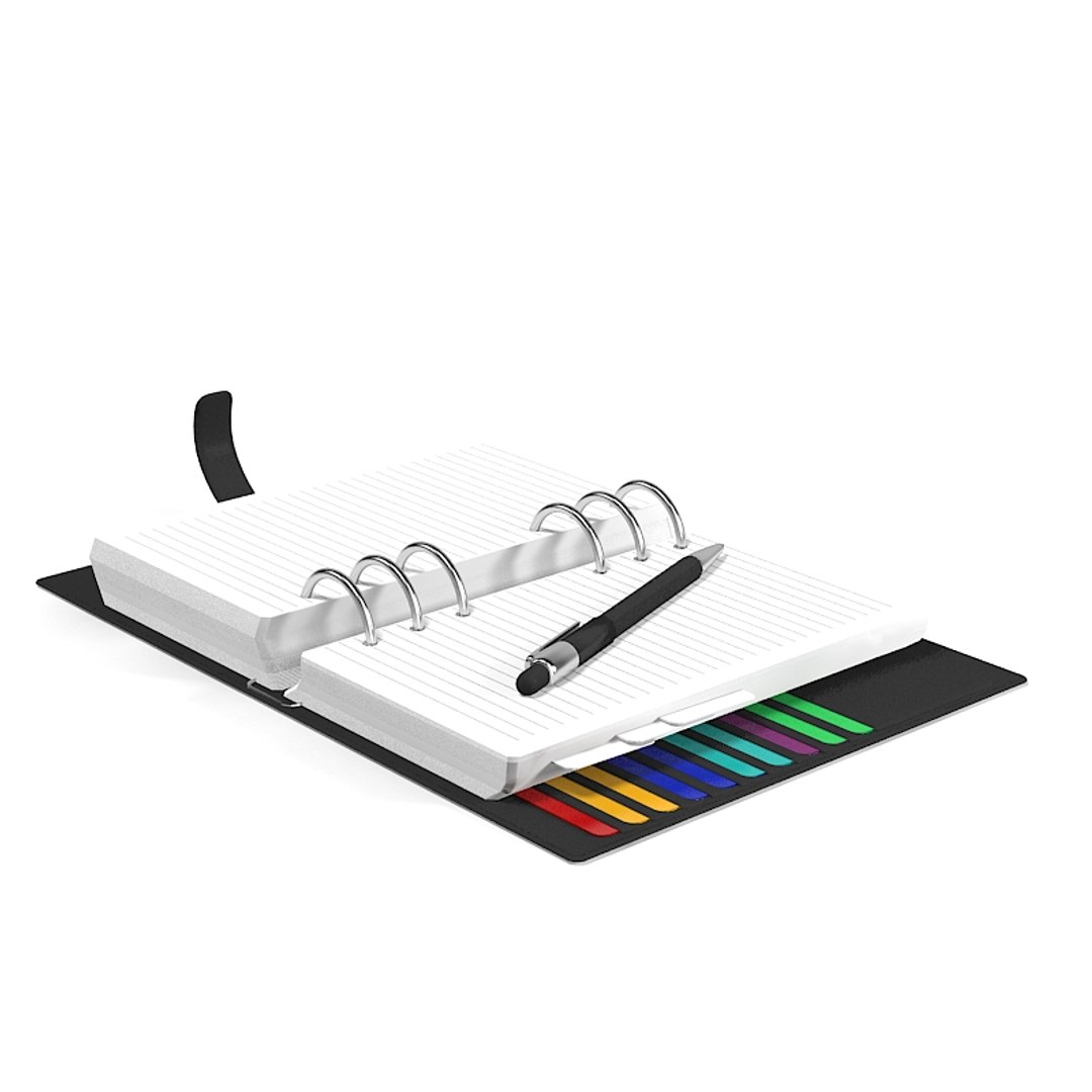 3d Office Daybook Book Model