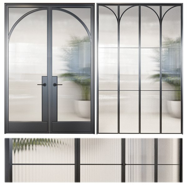 Glass classic door 3D model - TurboSquid 1640633