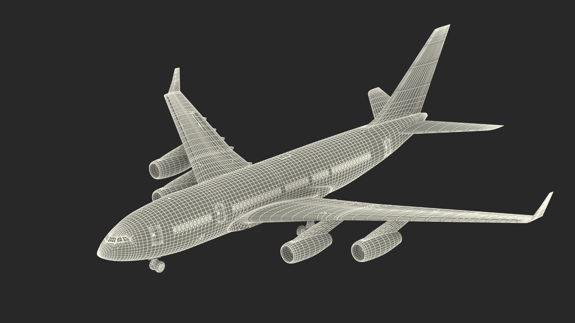 3D IL-96 Russian Presidential Aircraft Simple Interior Rigged ...