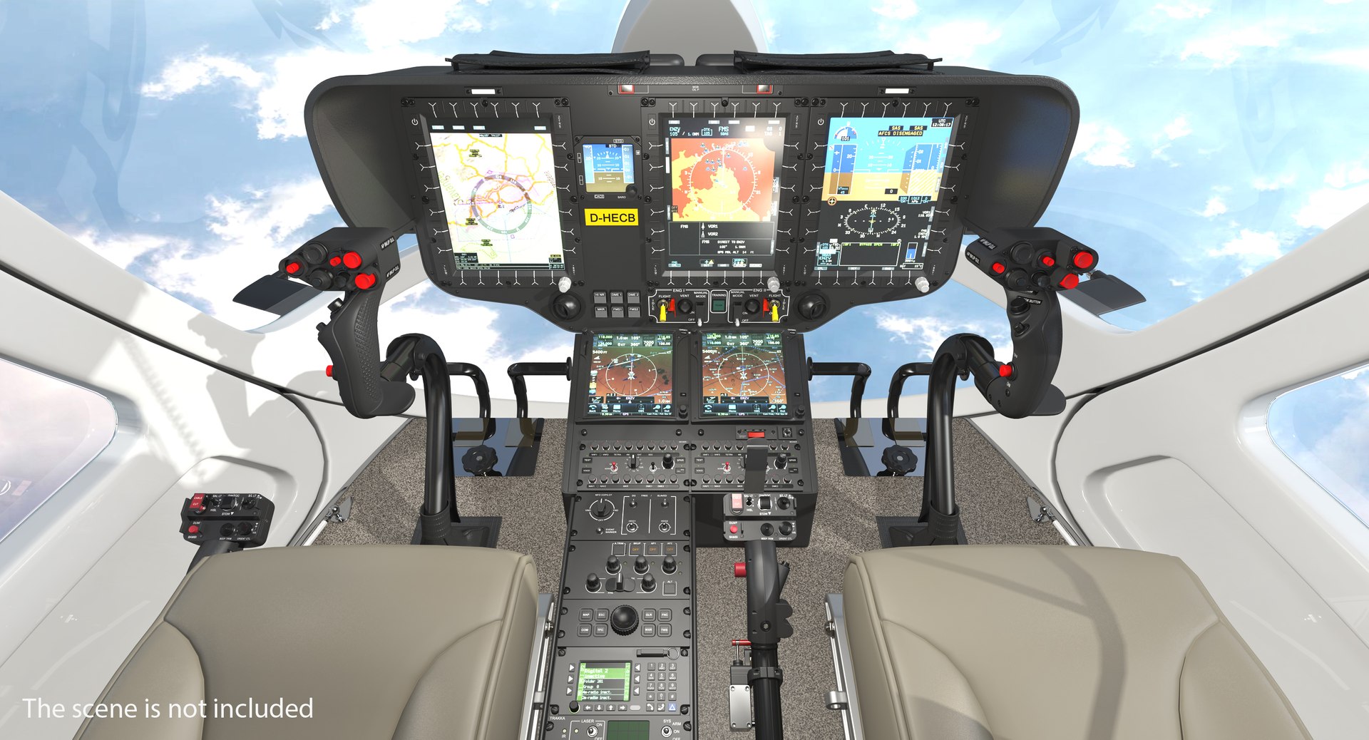 3D airbus helicopters h145 interior - TurboSquid 1348040