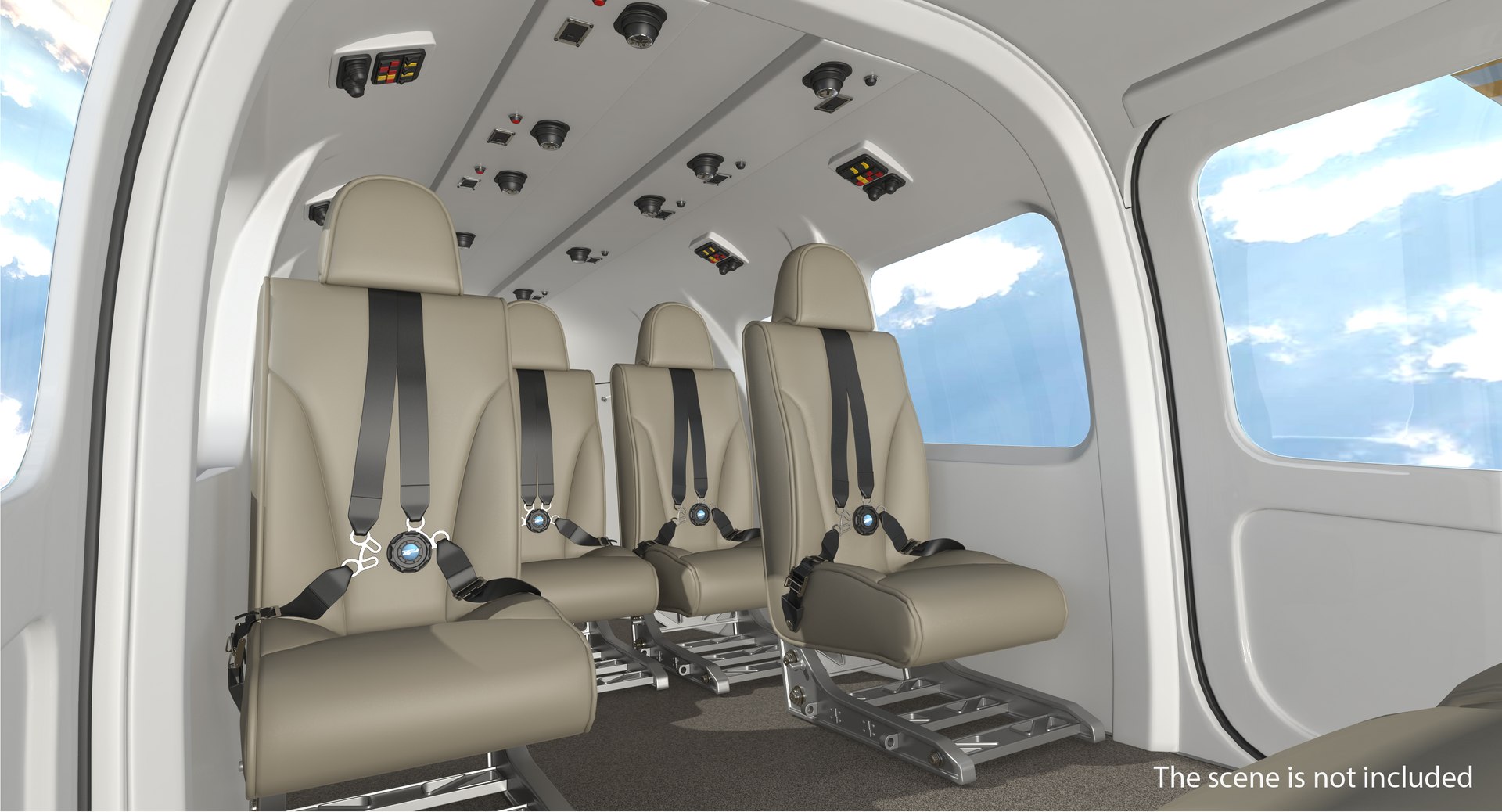 3D airbus helicopters h145 interior - TurboSquid 1348040