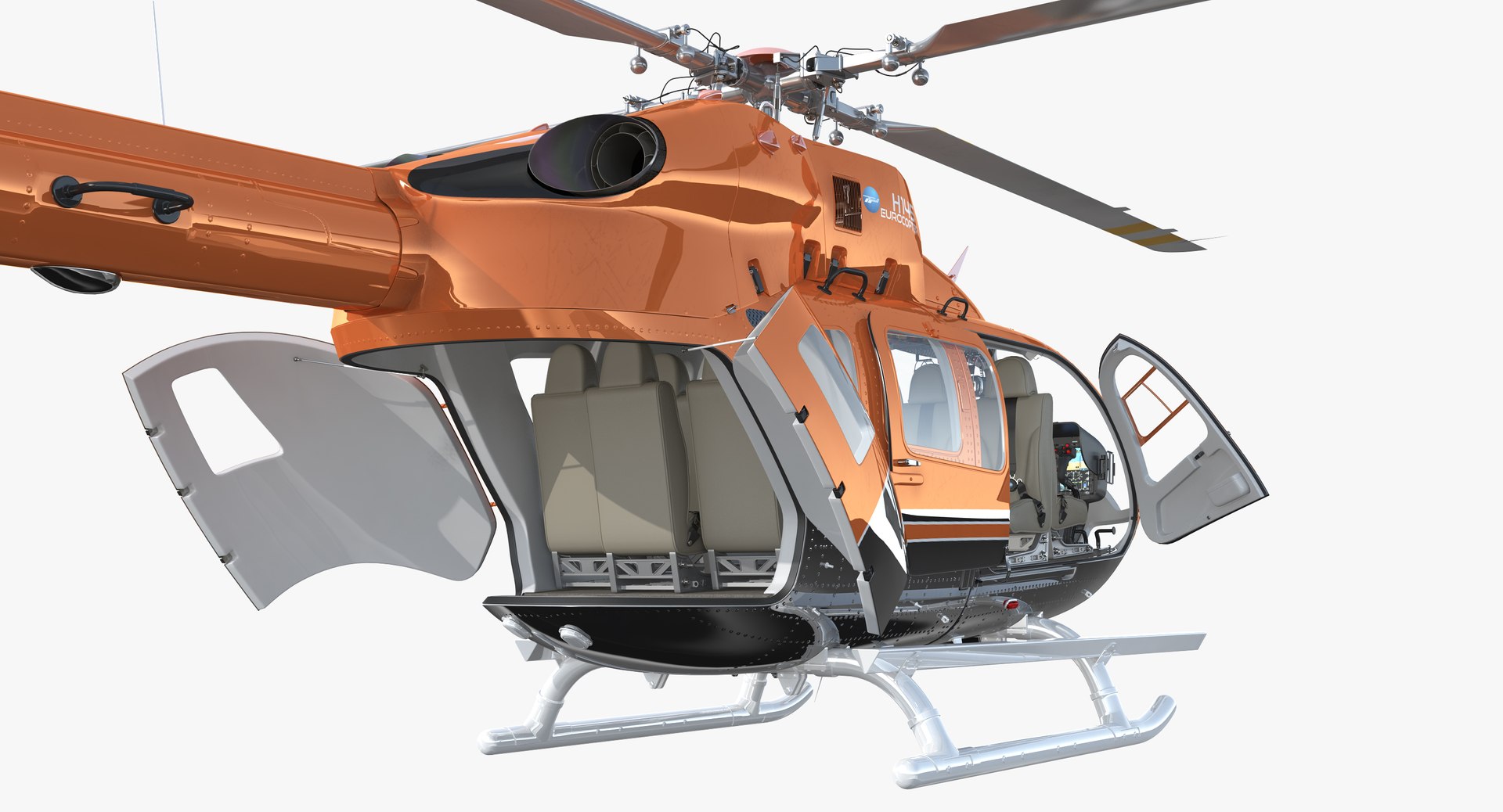3D airbus helicopters h145 interior - TurboSquid 1348040