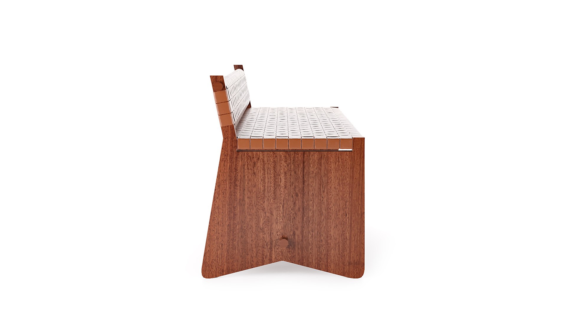 Bench Pierre Augustin Rose Subsellium 3D Model - TurboSquid 1777486