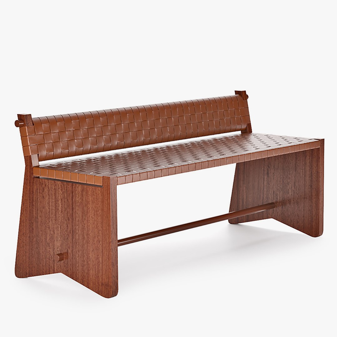 Bench Pierre Augustin Rose Subsellium 3D model - TurboSquid 1777486