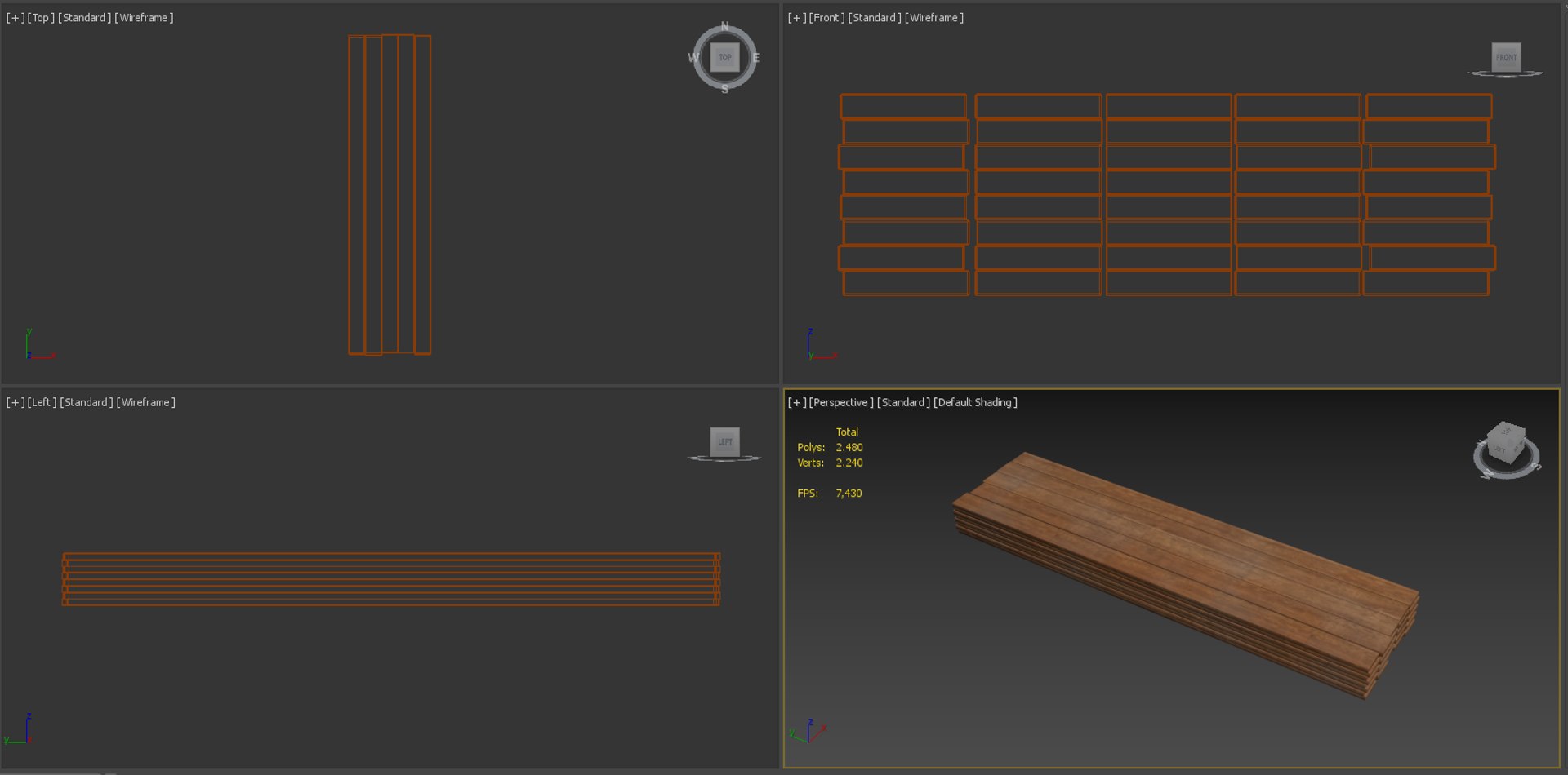 Wood Stack 3D Model - TurboSquid 2161680