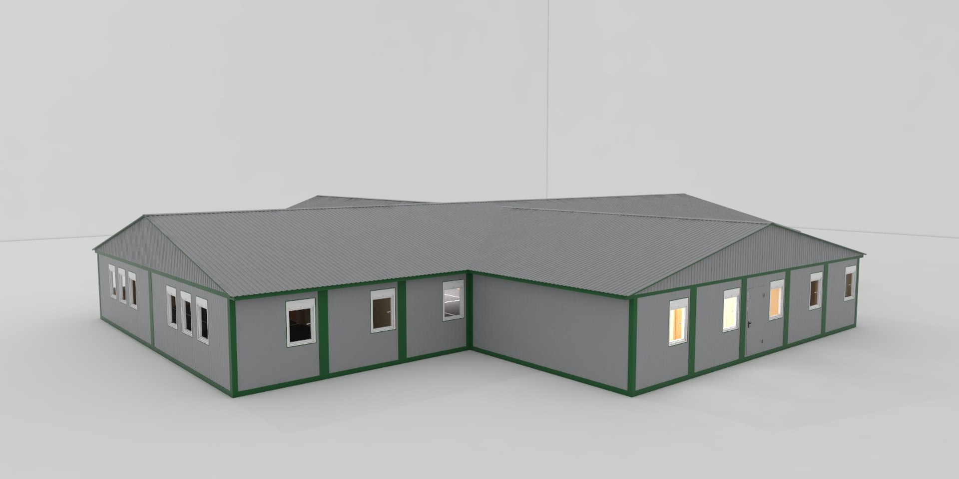 3D Kindergarten Modular Building Model - TurboSquid 1518399