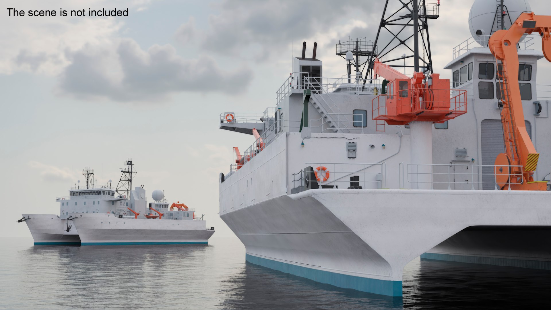 3D Oceanographic Research Vessel Rigged - TurboSquid 2387193