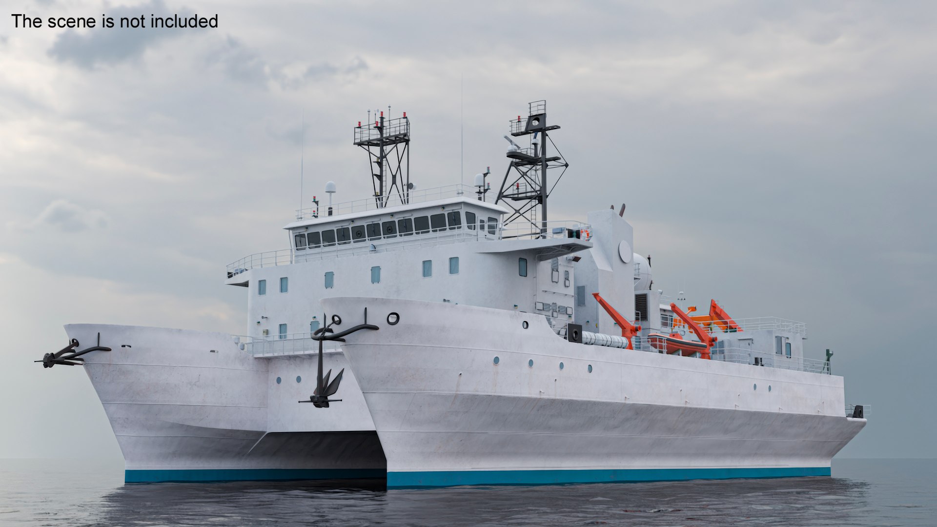 3D Oceanographic Research Vessel Rigged - TurboSquid 2387193