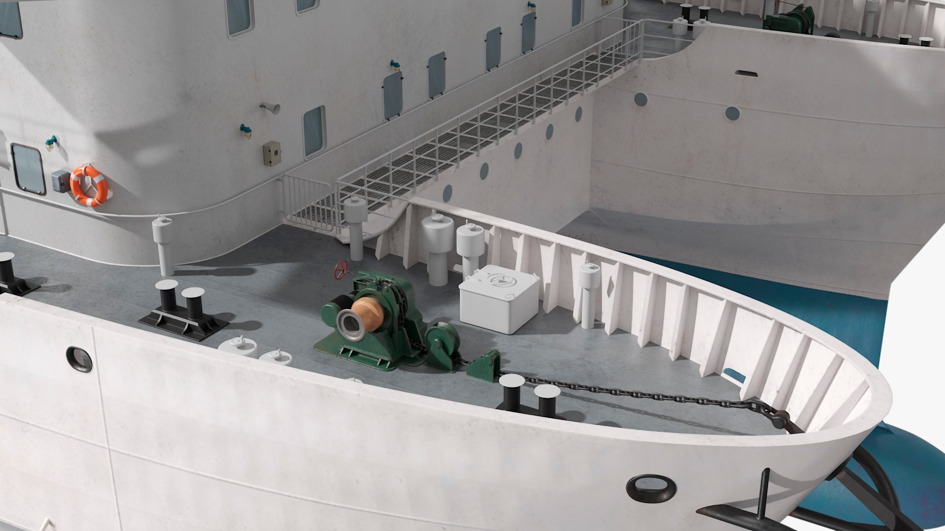 3D Oceanographic Research Vessel Rigged - TurboSquid 2387193