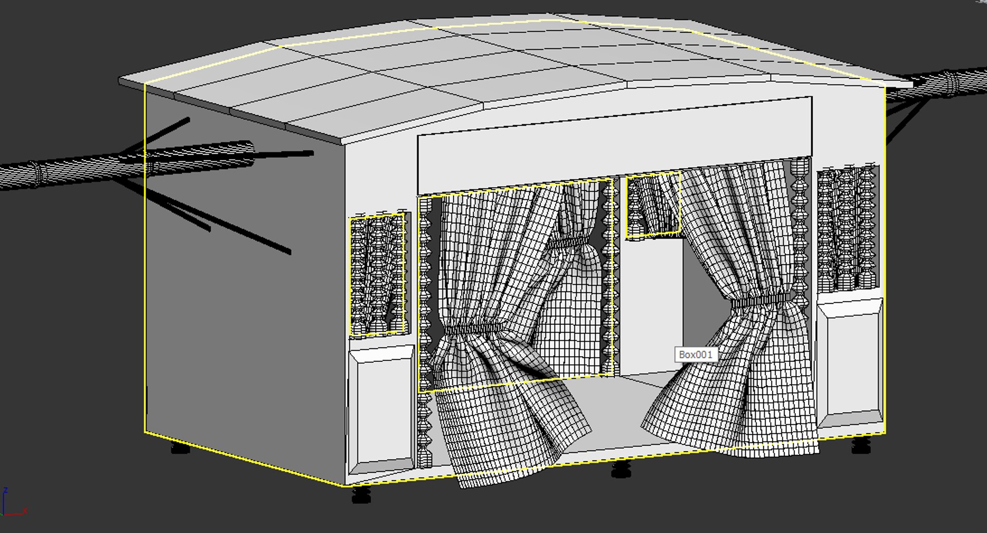 Palanquin Carriage 3D Model - TurboSquid 1515169