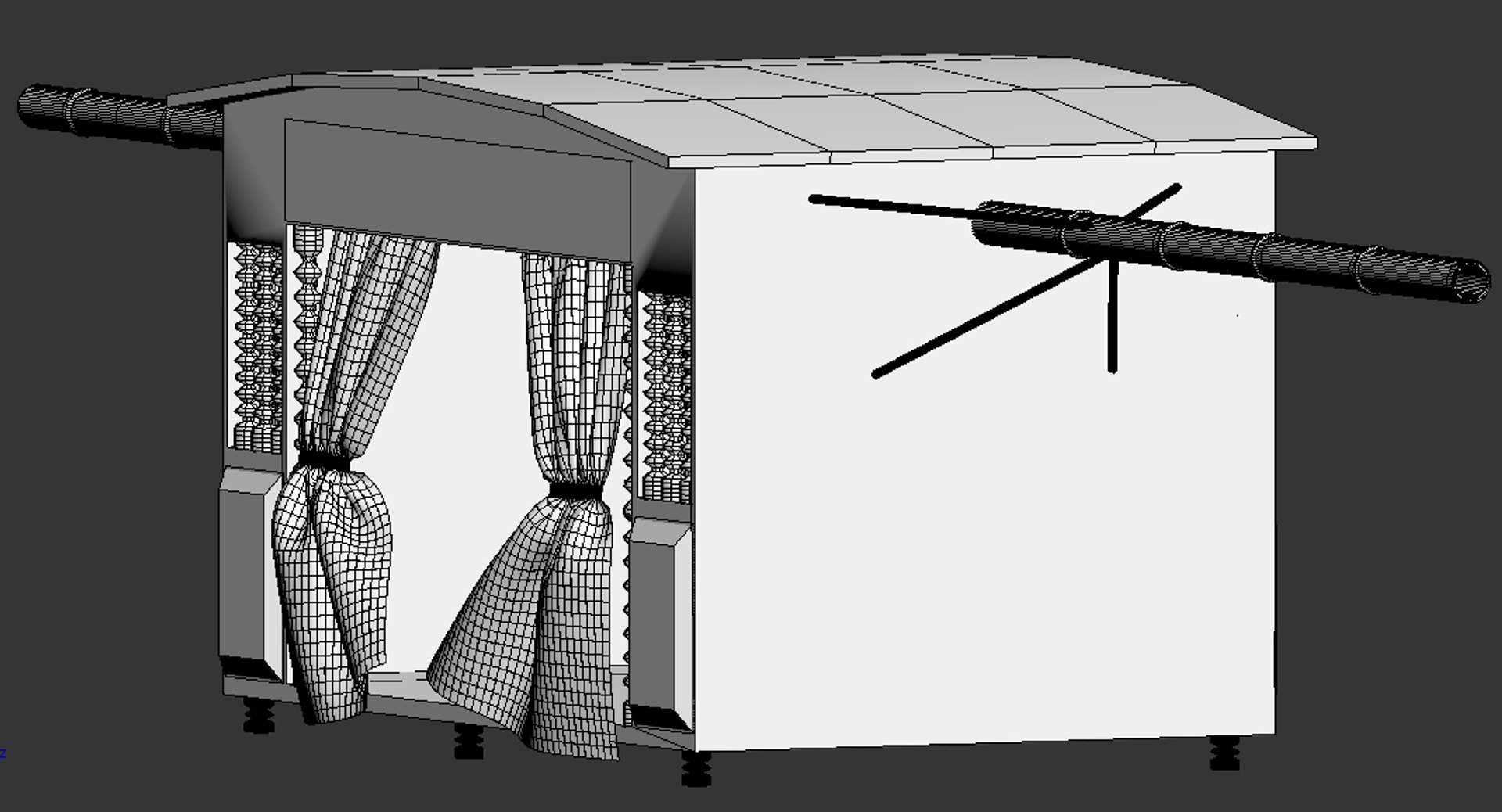 Palanquin Carriage 3D Model - TurboSquid 1515169