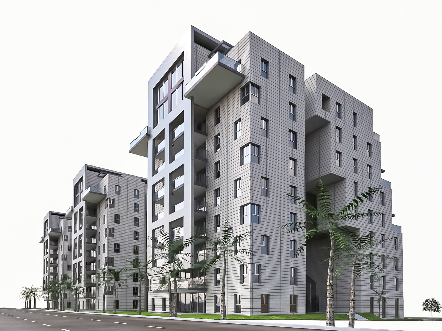 Condominium 02 3D Model - TurboSquid 1751146