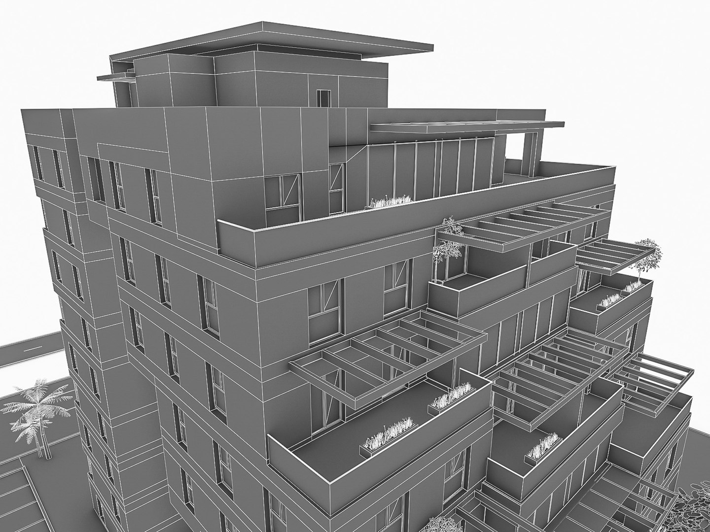 Condominium 02 3D Model - TurboSquid 1751146