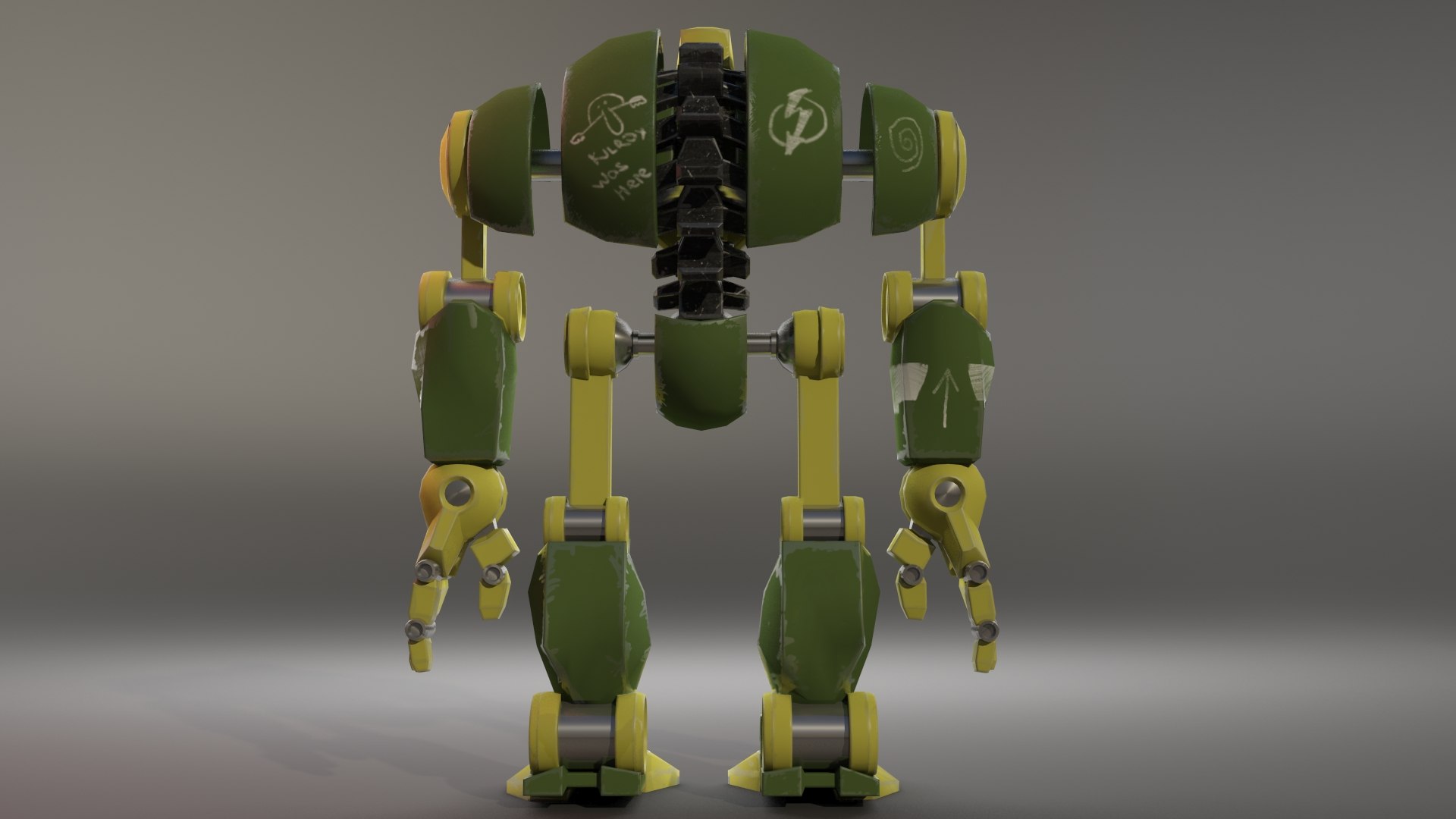 Free Robot Rigged 3d Model