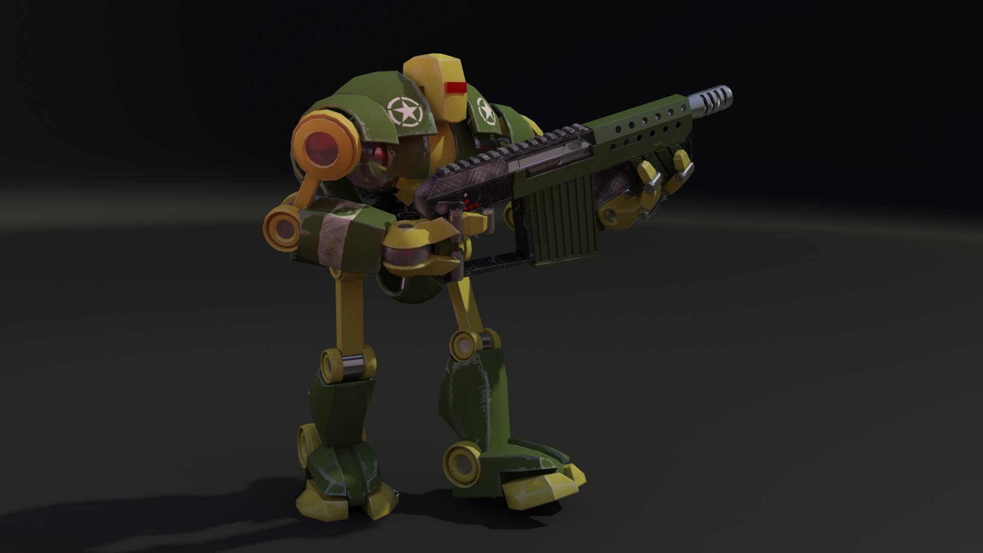 Free Robot Rigged 3d Model