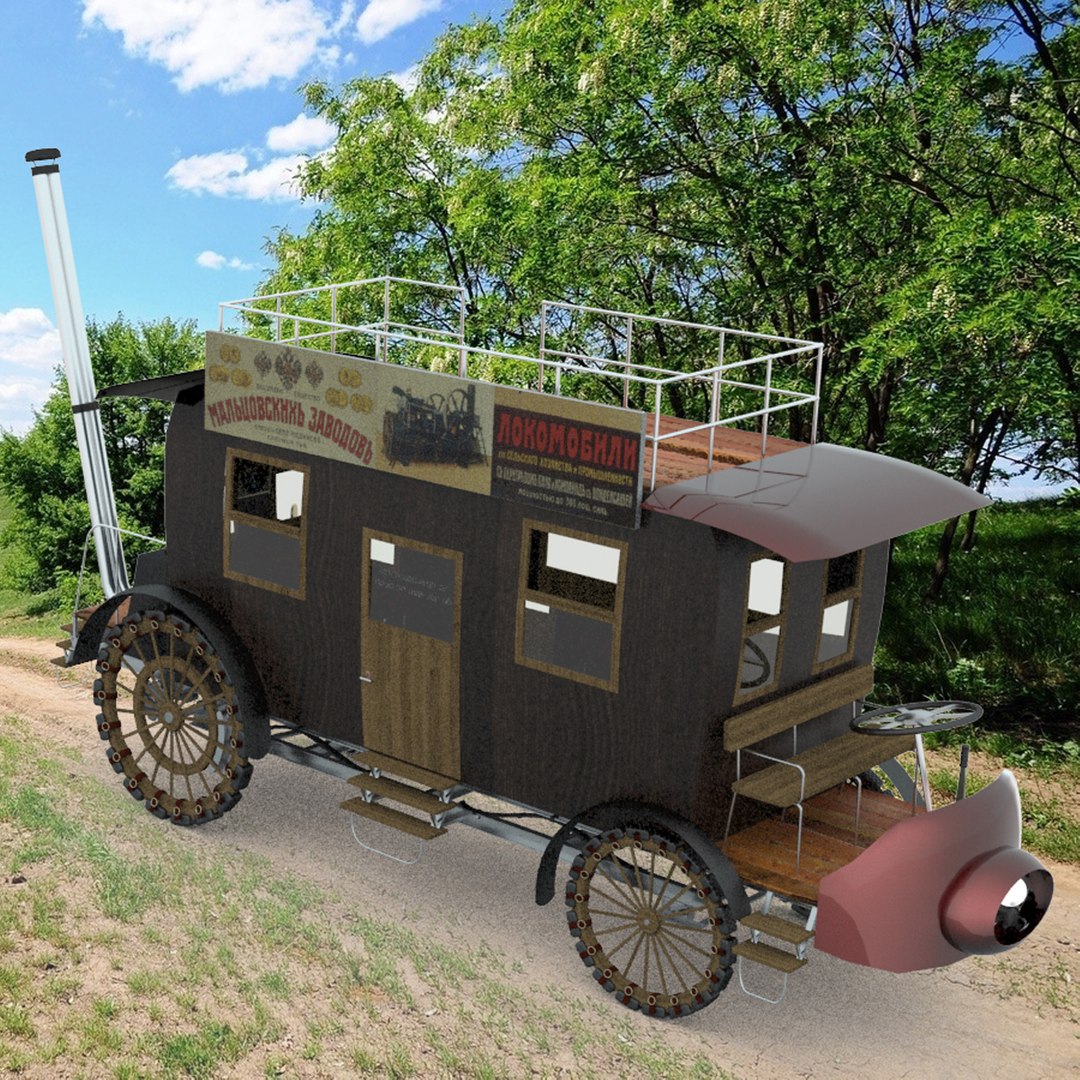 Stagecoach Steam Engine 3D Model - TurboSquid 1244173