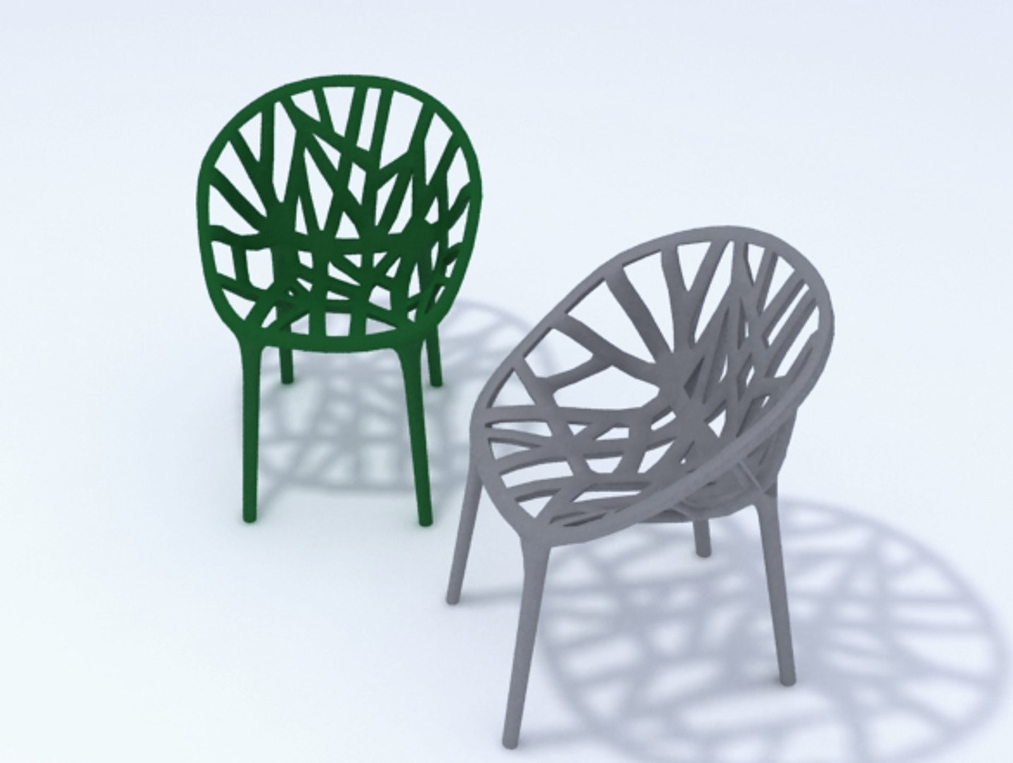 3d model vegetation chair