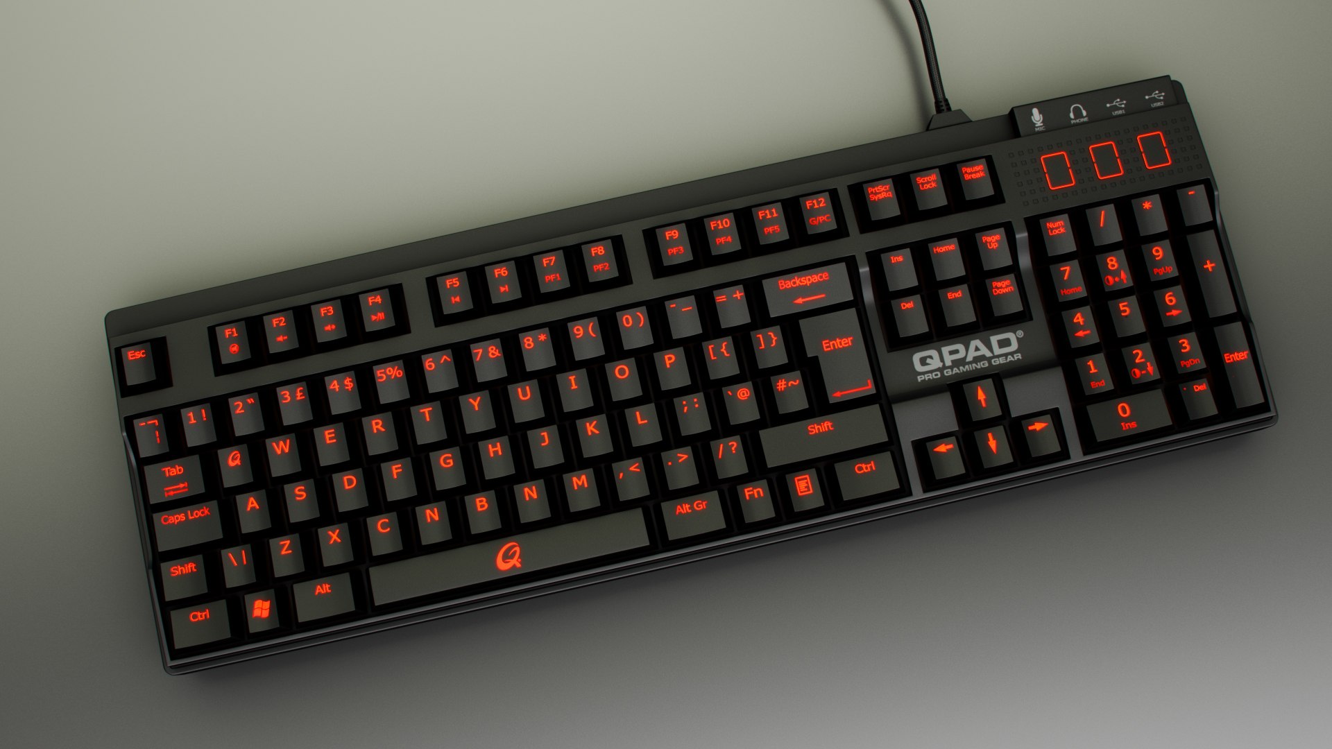 3d Model Of Qpad Keyboard