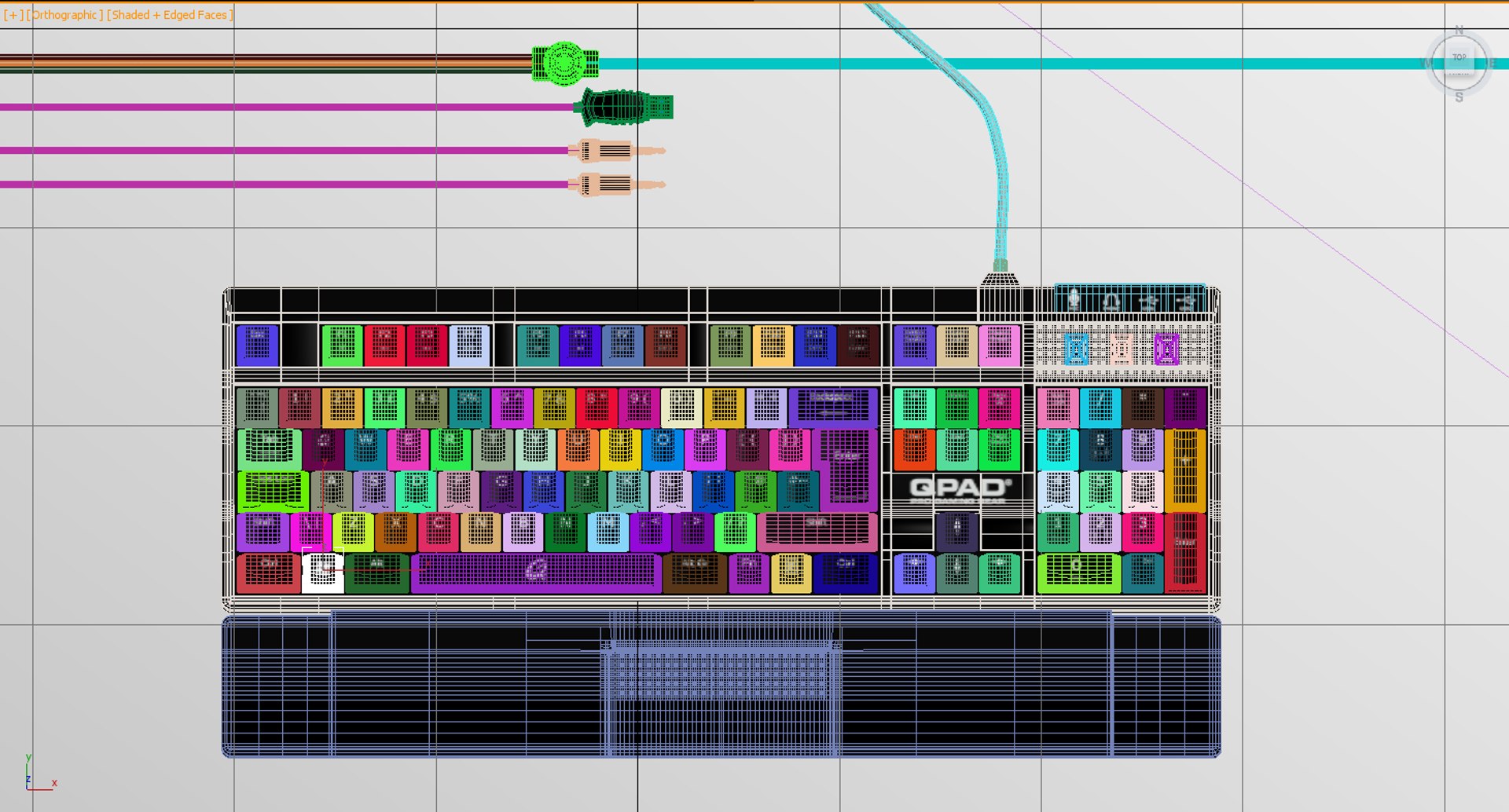 3d Model Of Qpad Keyboard