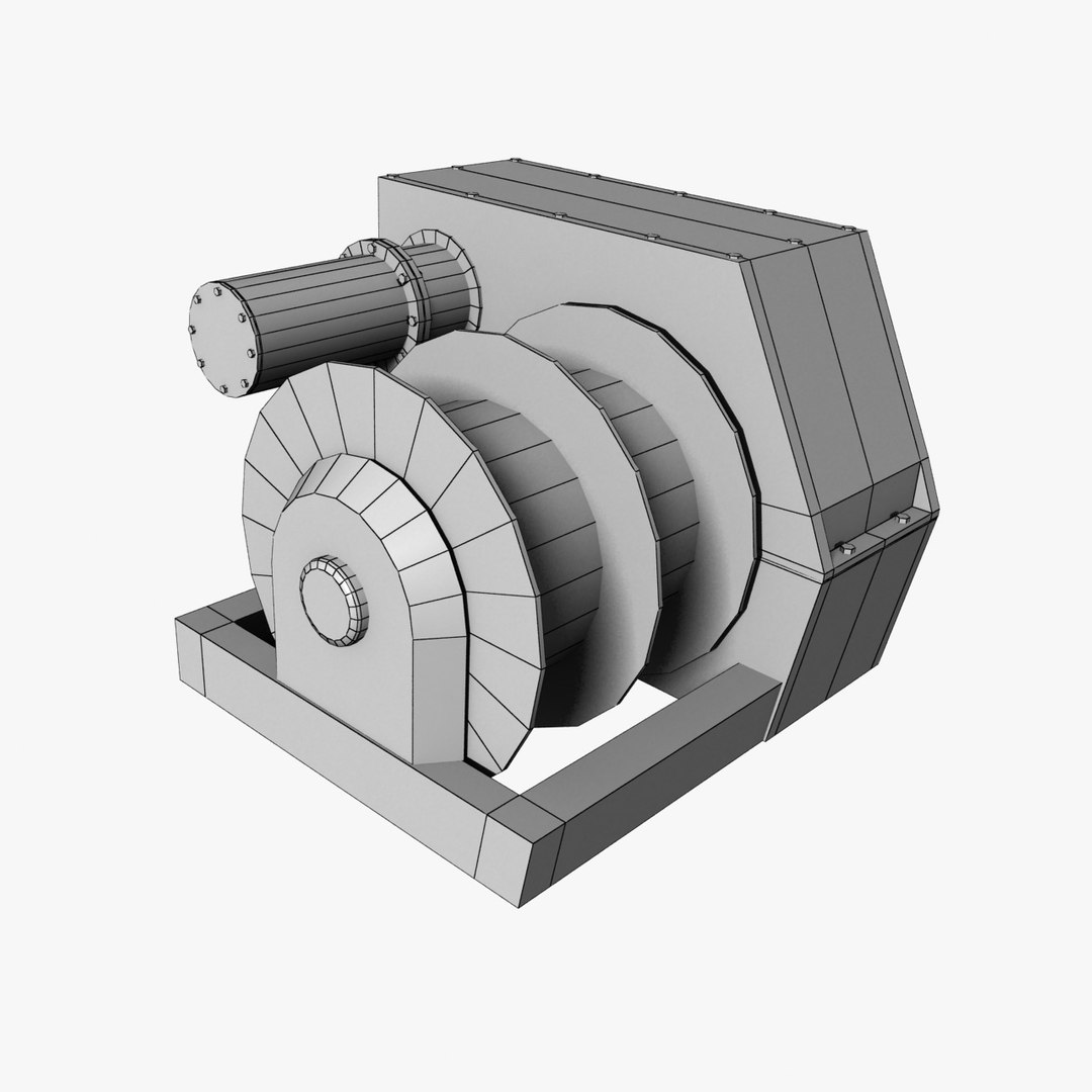 3d Model Winch 1