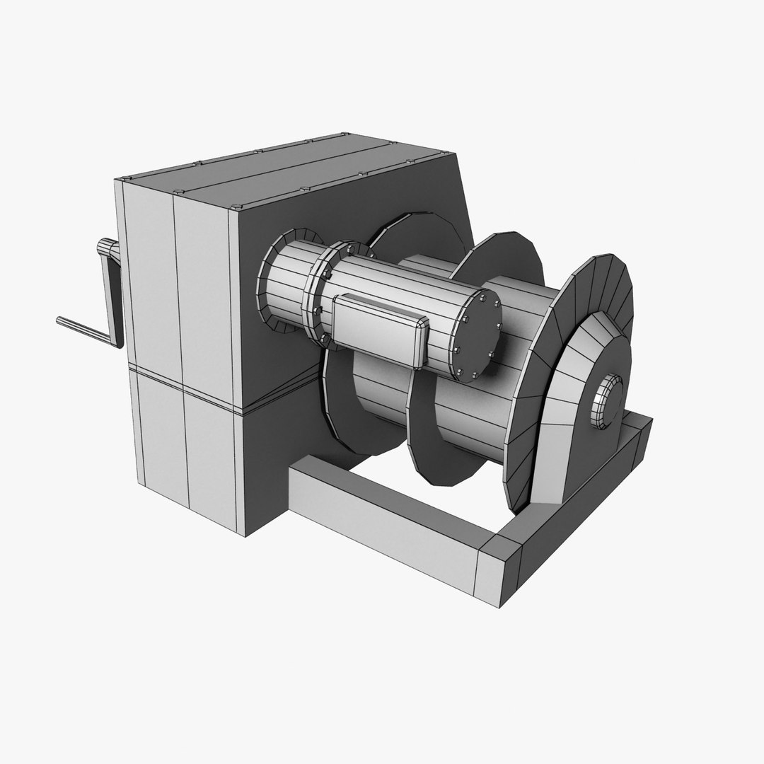3d Model Winch 1