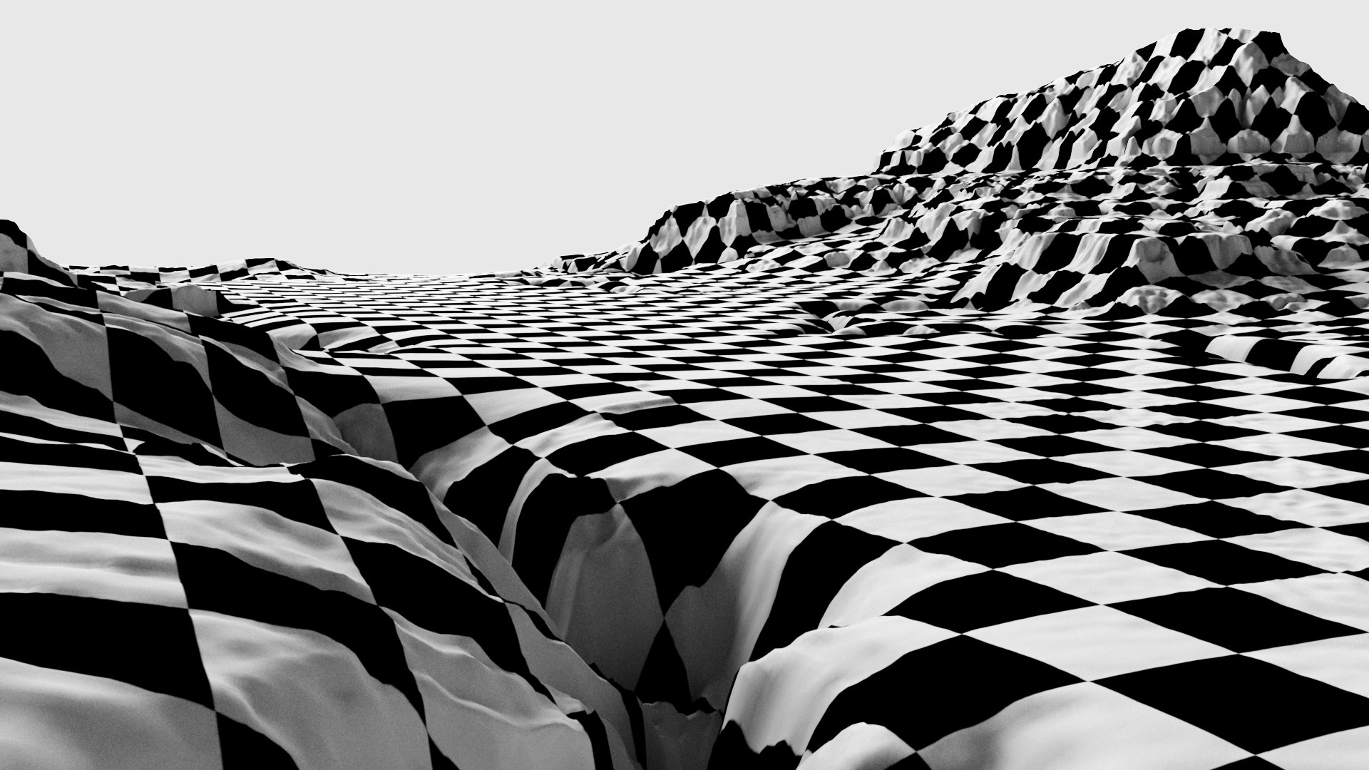 3D Model Cartoon Mountain Terrain With Canyon And Fissures - TurboSquid ...