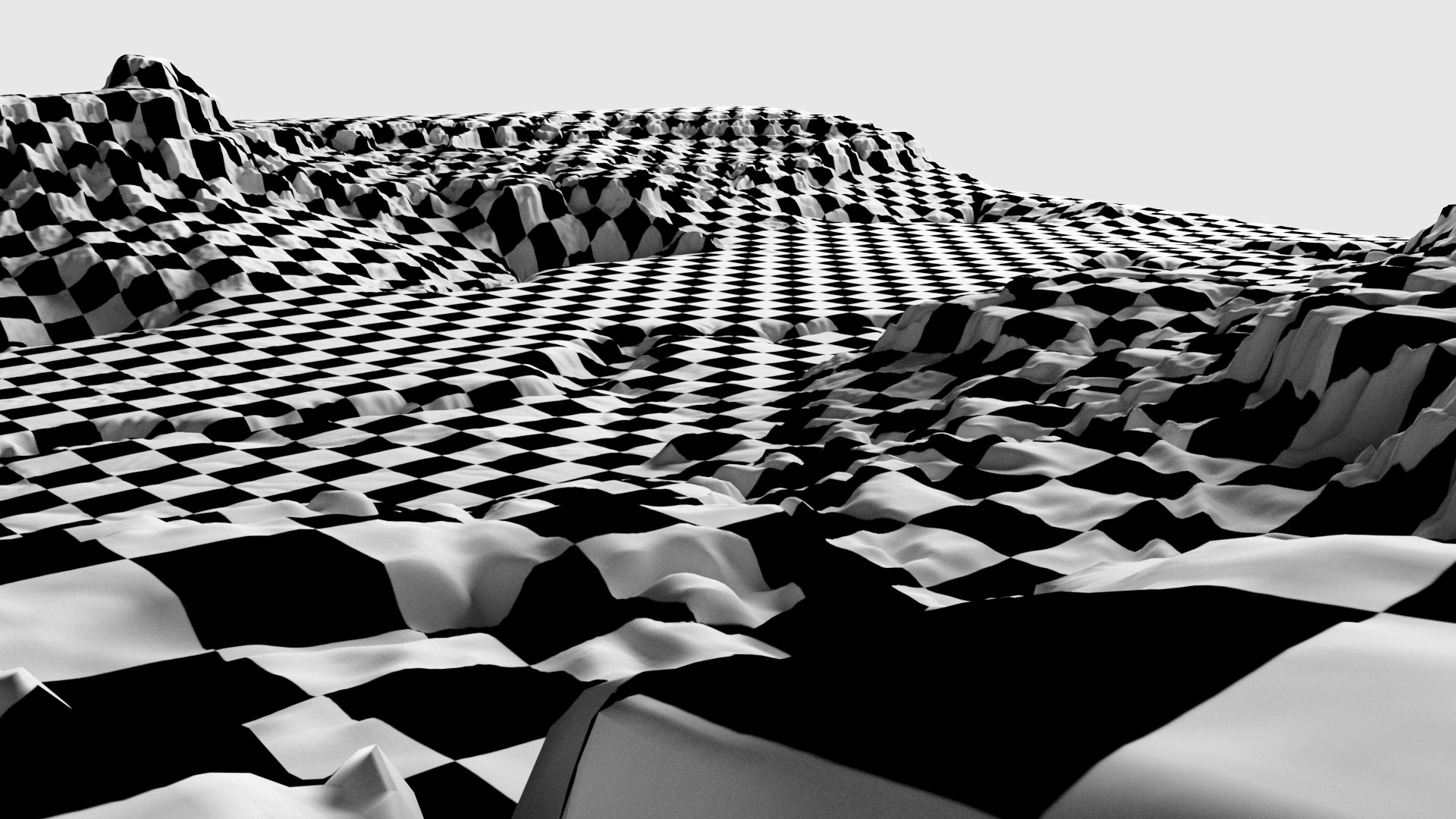 3D Model Cartoon Mountain Terrain With Canyon And Fissures - TurboSquid ...