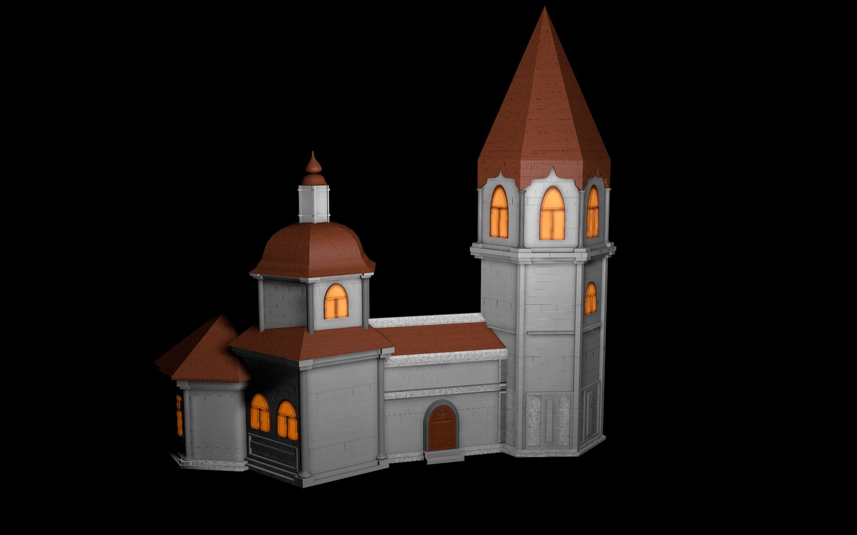 free church 3d model