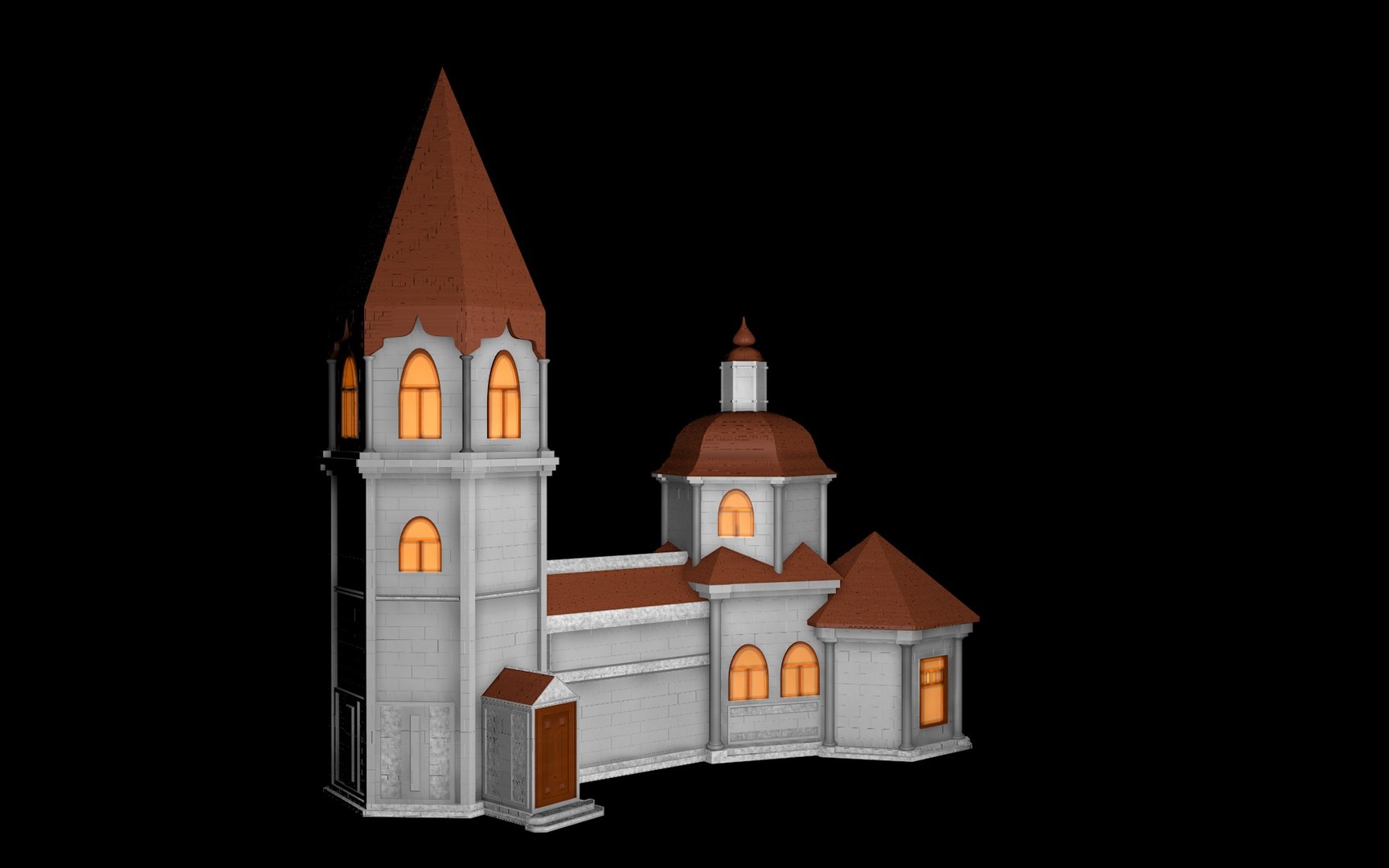free church 3d model