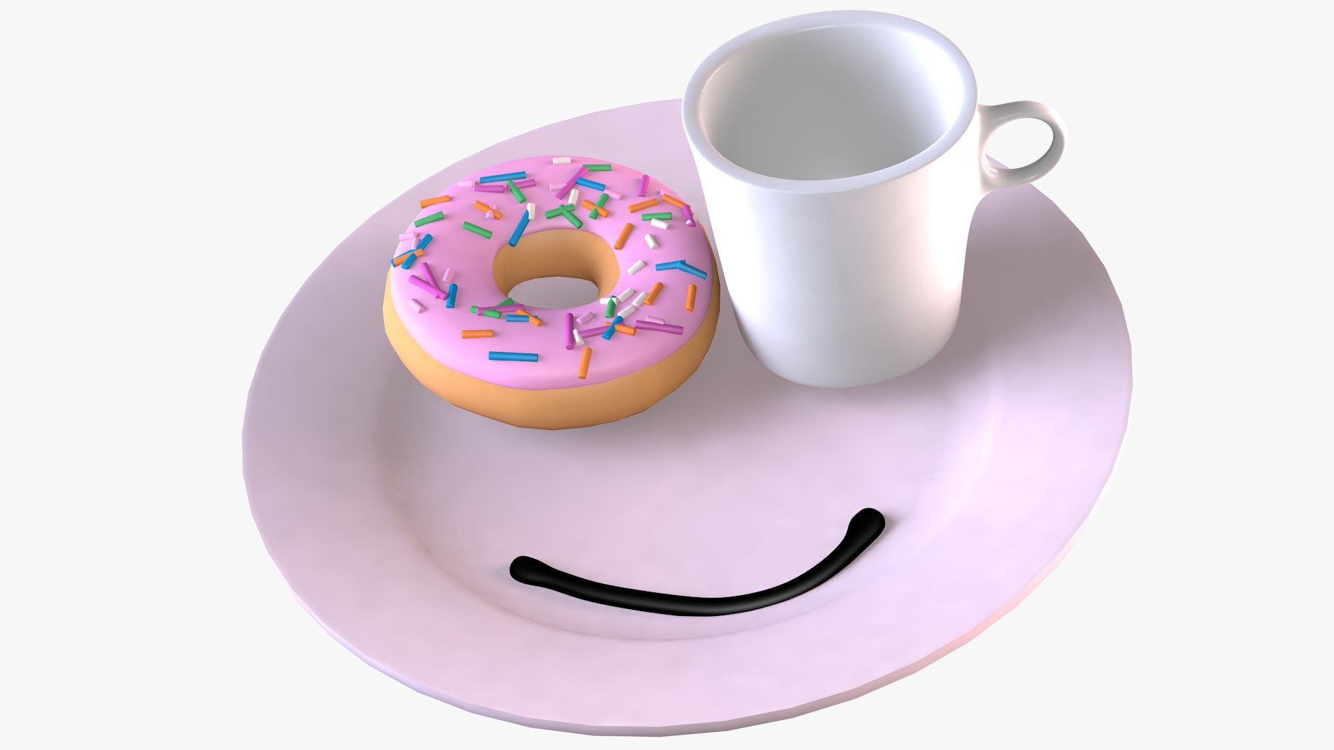 3D smile plate - TurboSquid 1813136