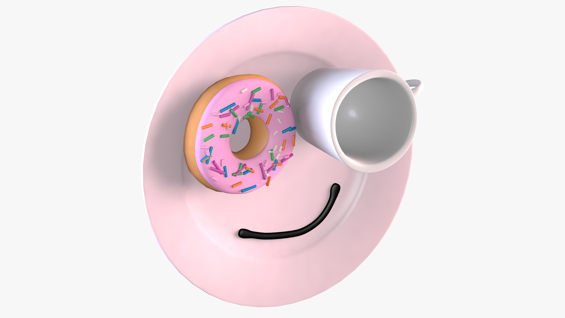 3D smile plate - TurboSquid 1813136