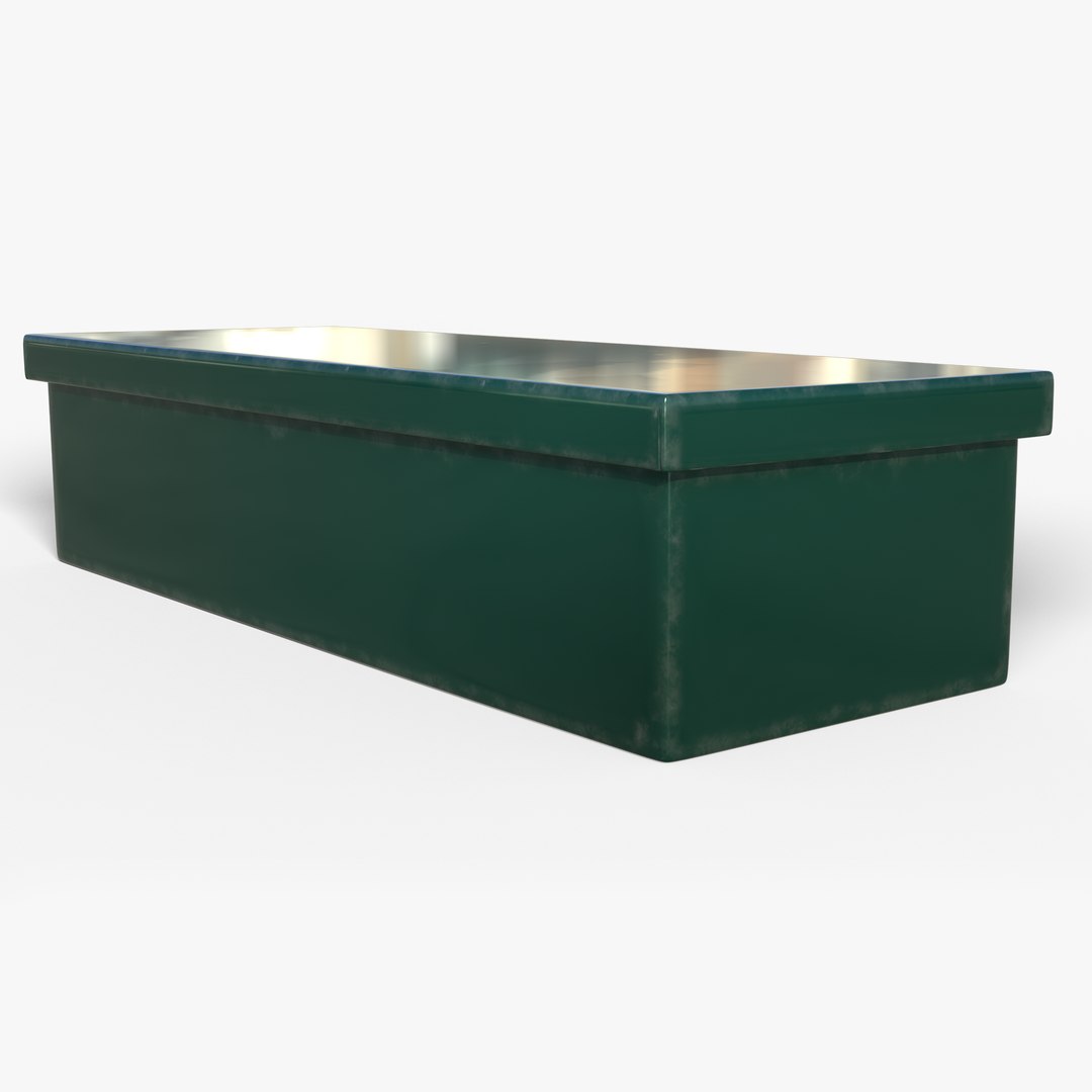 Box Green Metal Long 3D Model - TurboSquid 2428170